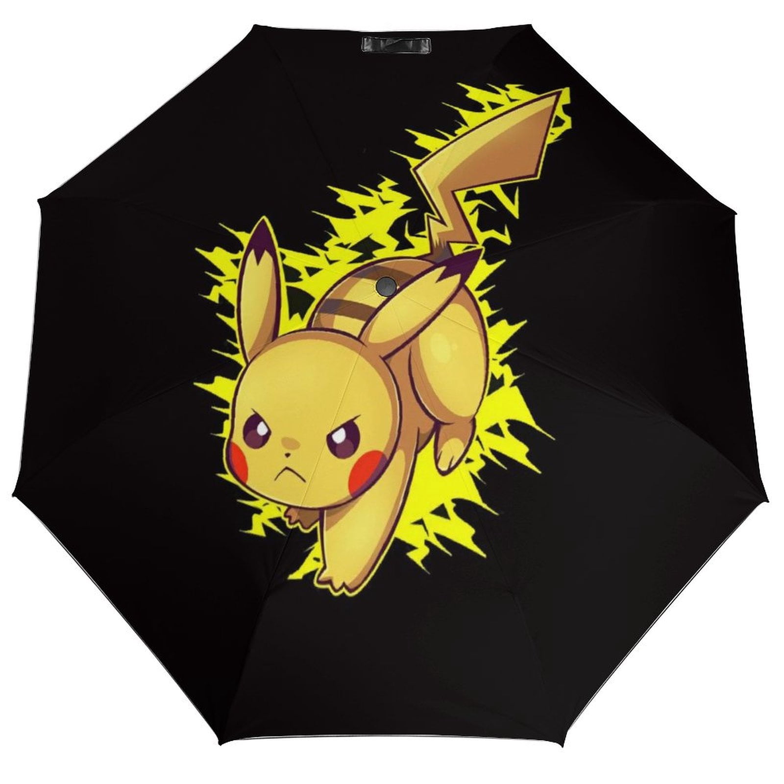 Pokemon-Pikachu 342 Travel Automatic Folding Rain Umbrellas with Cover ...