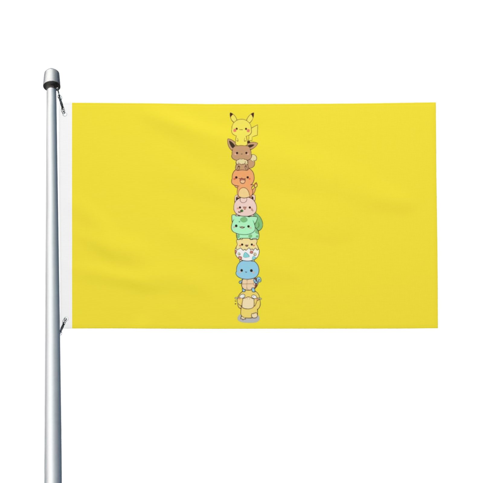 Pokemon-Pikachu 365 3x5ft Face Flag Fade Proof Holiday Fall Flag ...