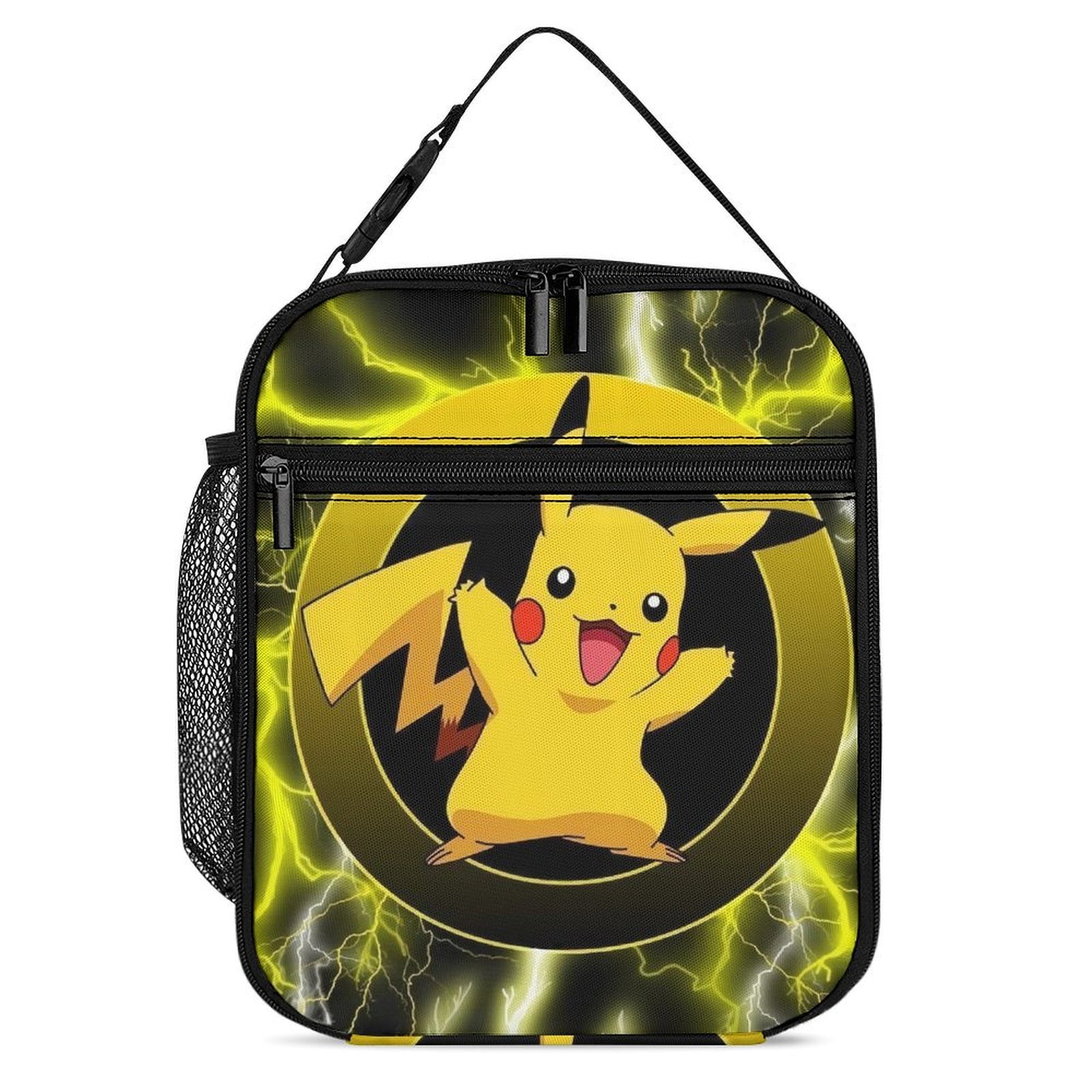 Pokemon Pikachu 7 Custom Text Lunch Bag With Satchel Shoulder Strap ...