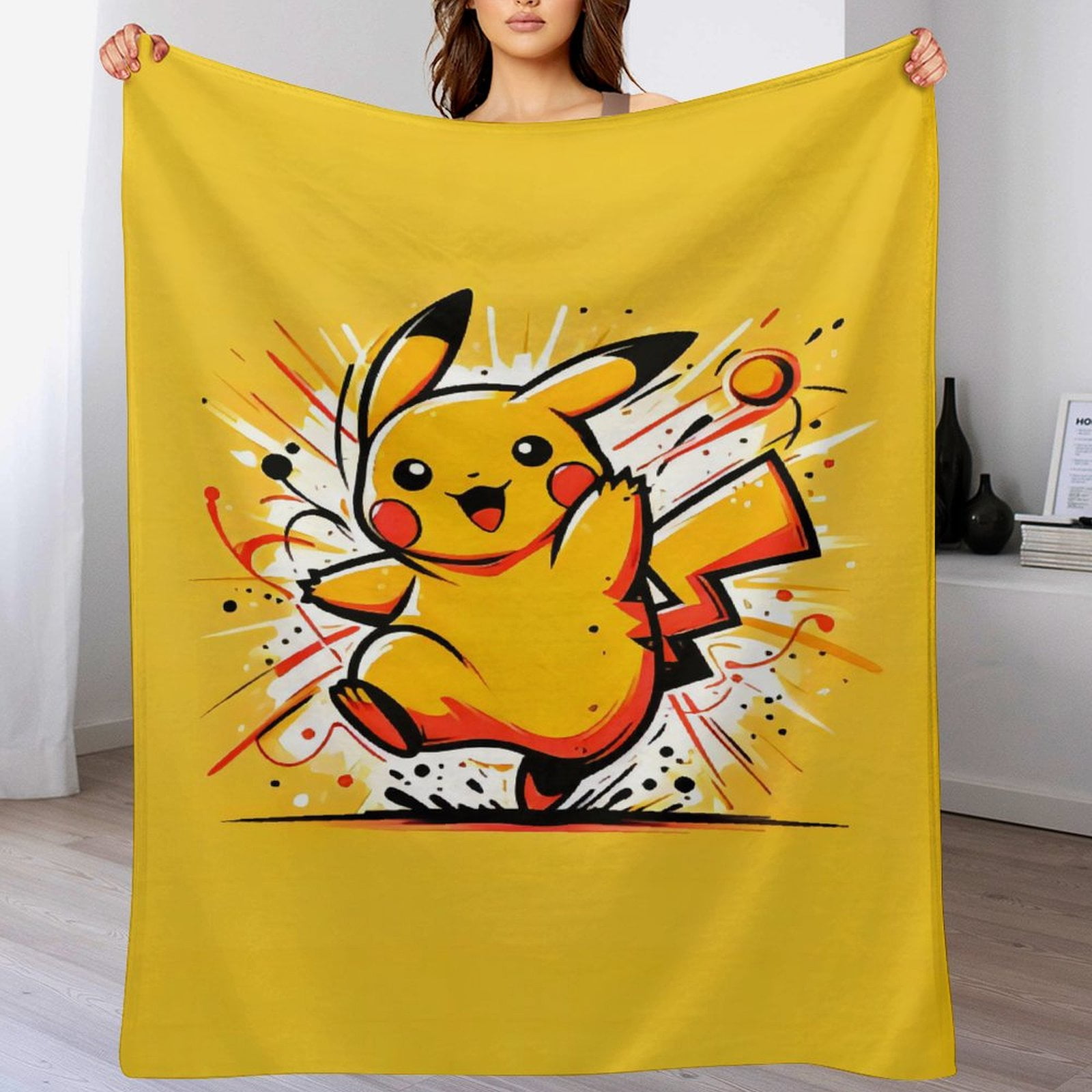 Pokemon Pikachu Anime Cartoon Bath Towels for Adults and Kids Large ...