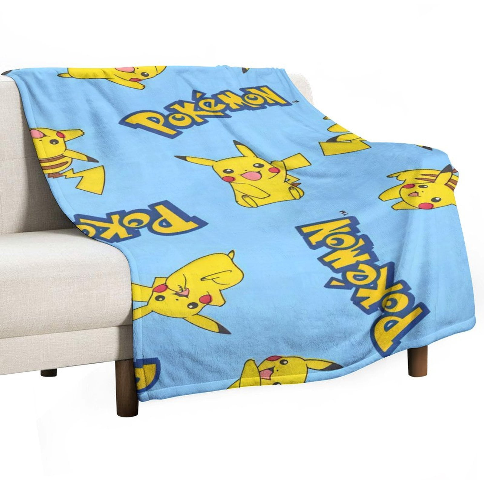 Pokemon Pikachu Anti-pilling Soft Flannel Comfortable Plush Air ...