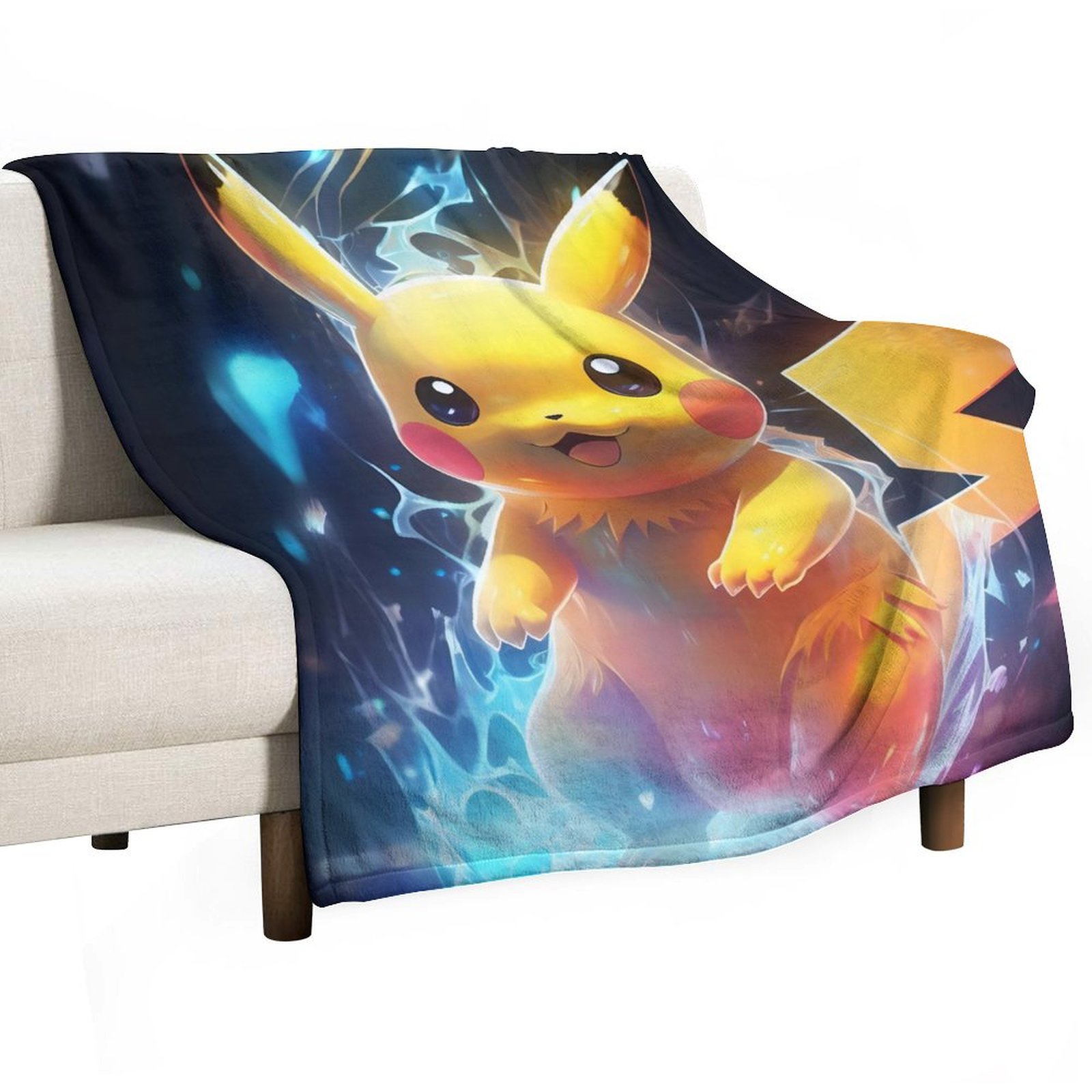 Pokemon Pikachu Anti-pilling Soft Flannel Comfortable Plush Air ...