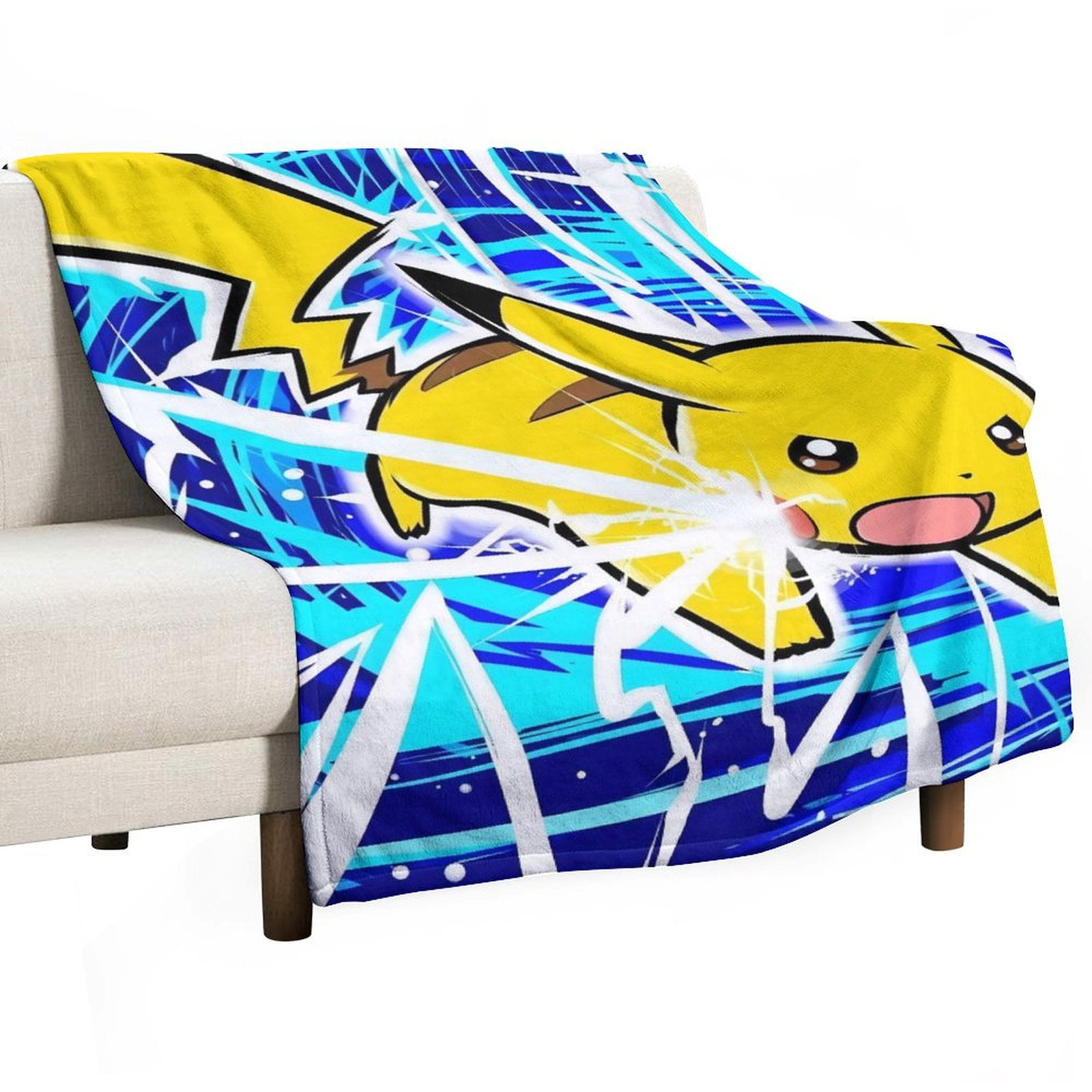 Pokemon Pikachu Anti-pilling Soft Flannel Comfortable Plush Air ...