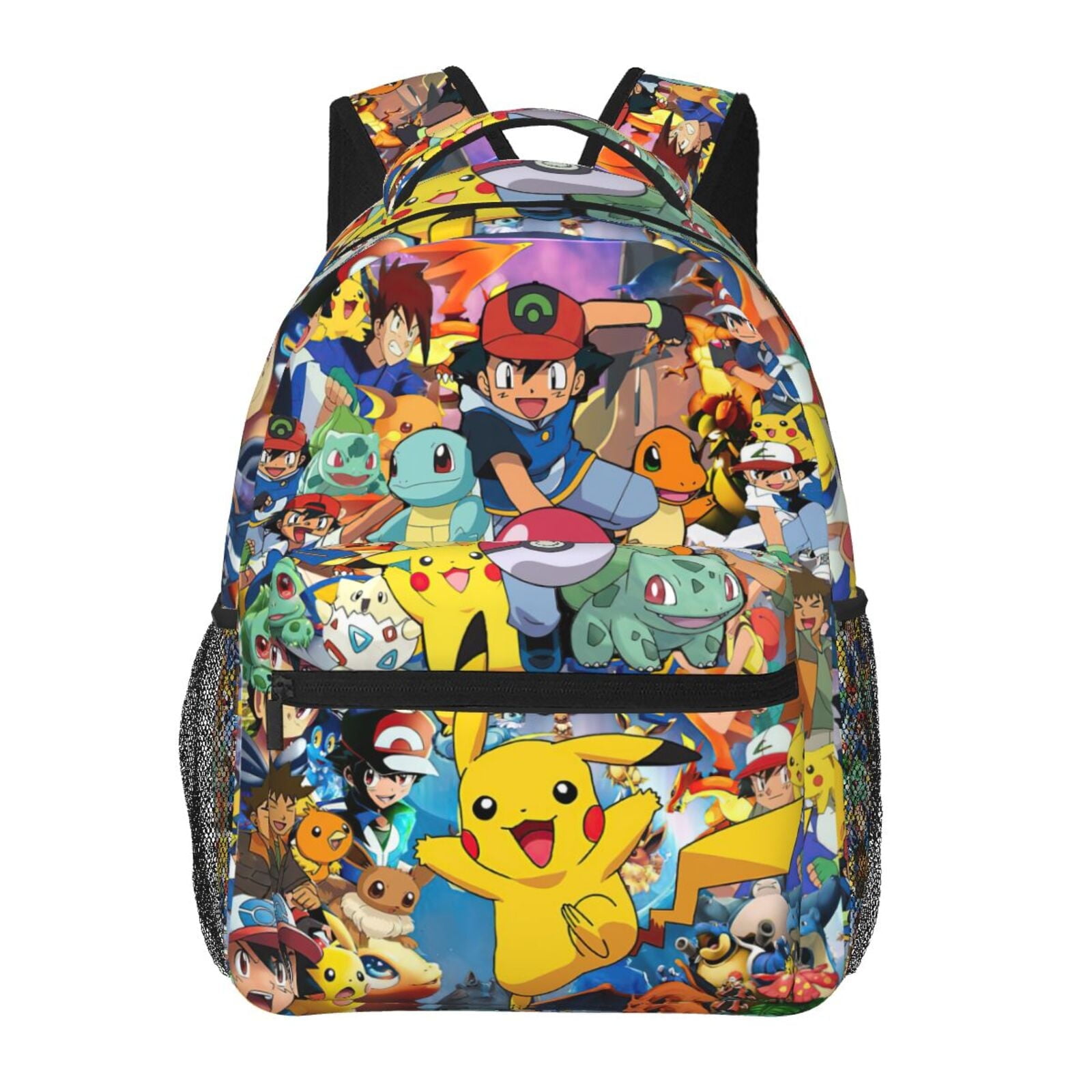 Pokemon_Pikachu Backpack Anime Daypack Cartoon Shoulders Bag Cute ...