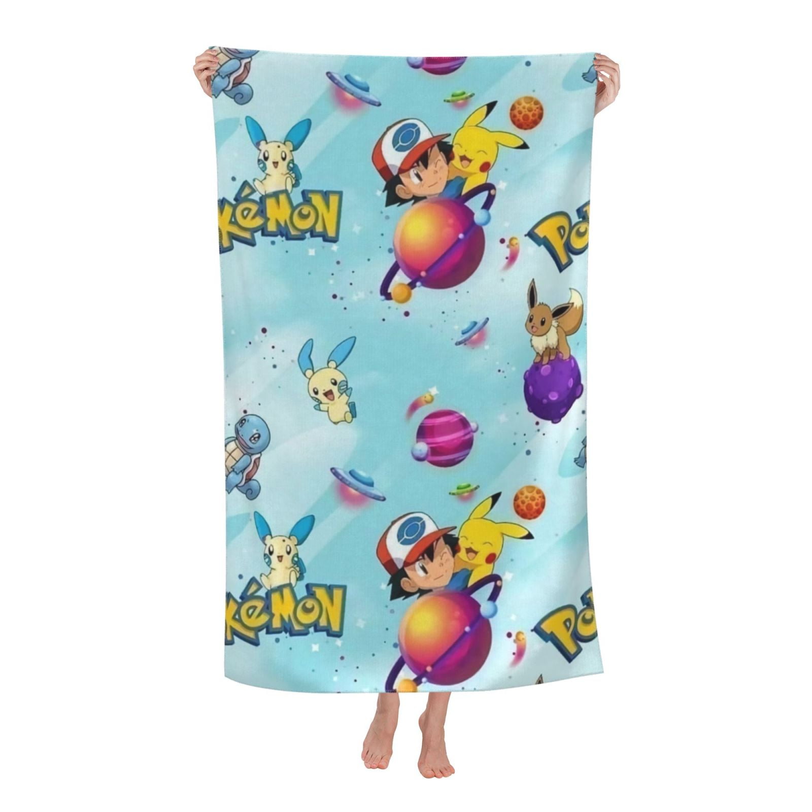Pokemon-Pikachu Ball Bath Towels,Pokemon-Pikachu Ball Beach Towel,Soft ...