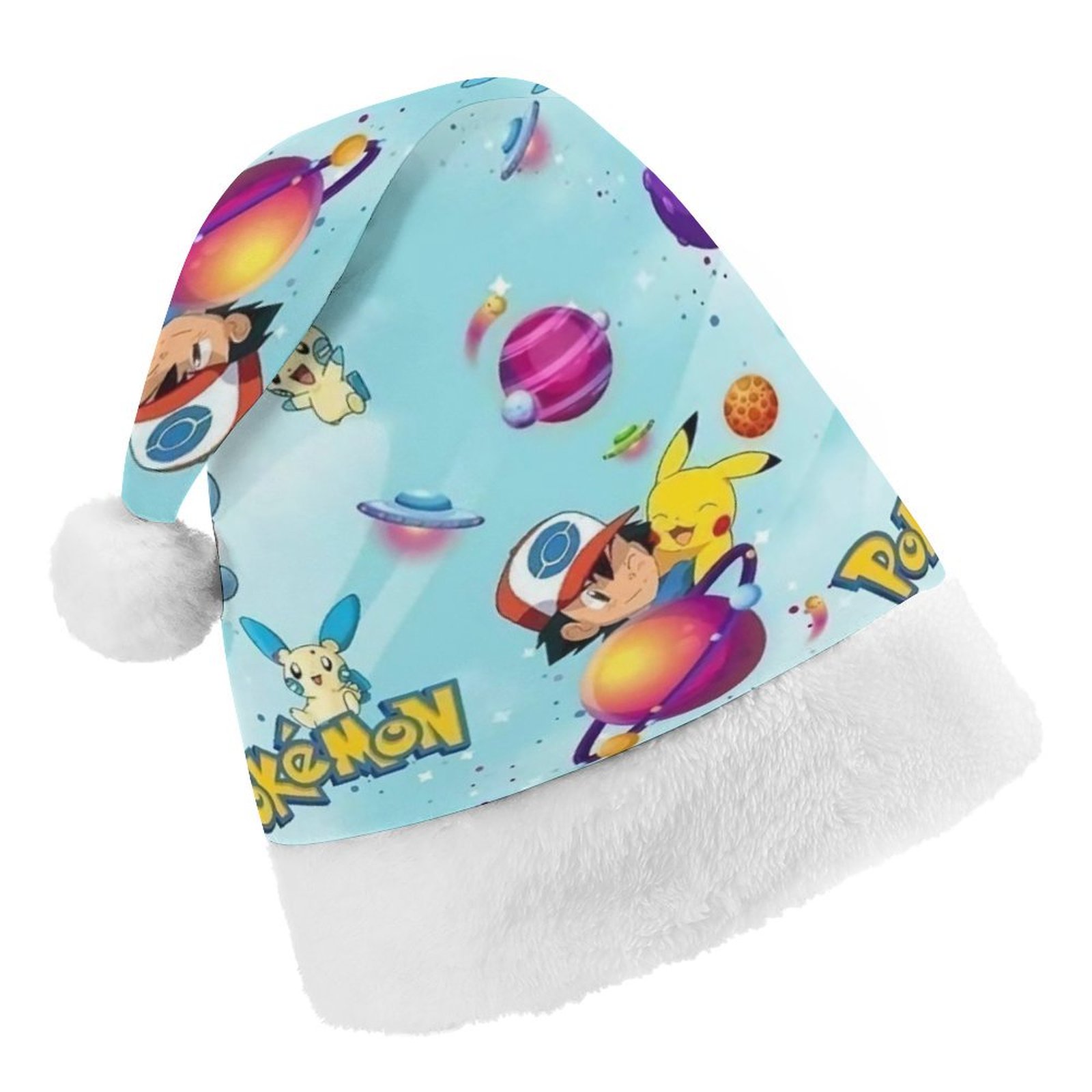Pokemon Pikachu Ball Santa Hat,Pokemon Pikachu Ball Christmas Hat,Xmas ...