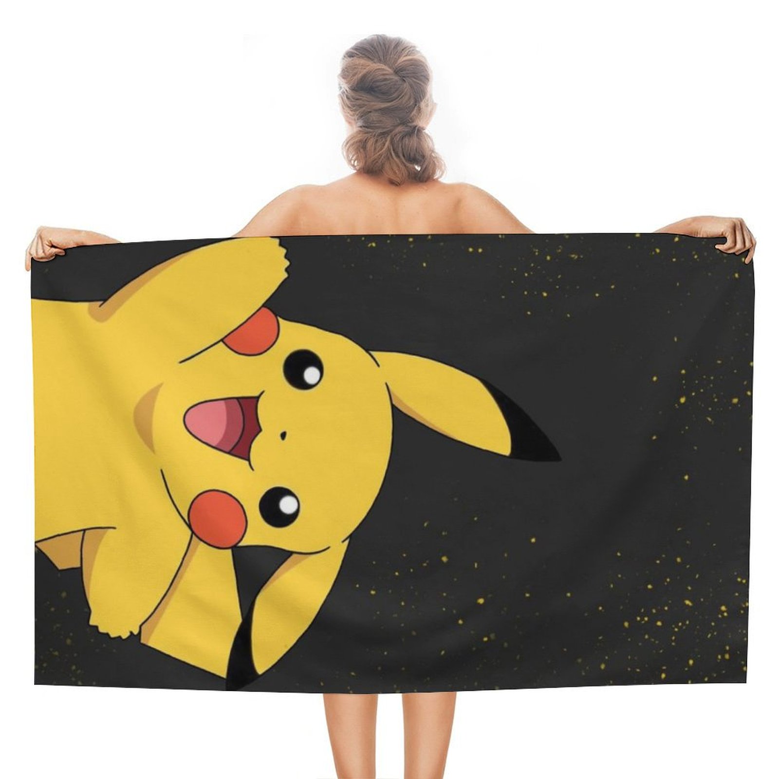 Pokemon_Pikachu Bath Pool Beach Towel Cartoon Beach Towel Soft Bath ...