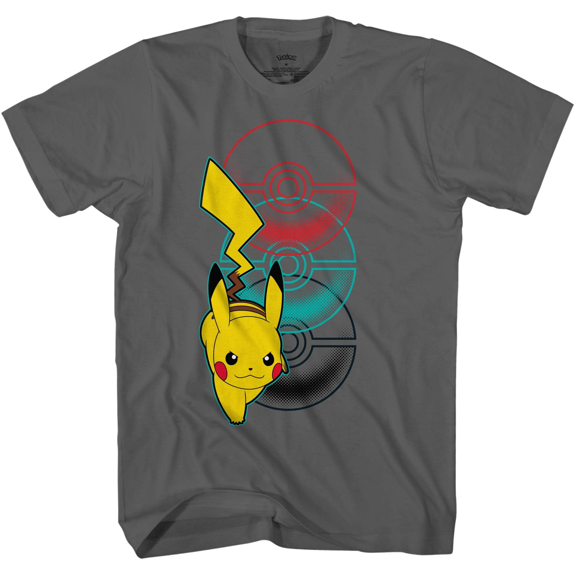 Pokemon Pikachu Big Boys Short Sleeve T-Shirt - Pikachu Lightning ...