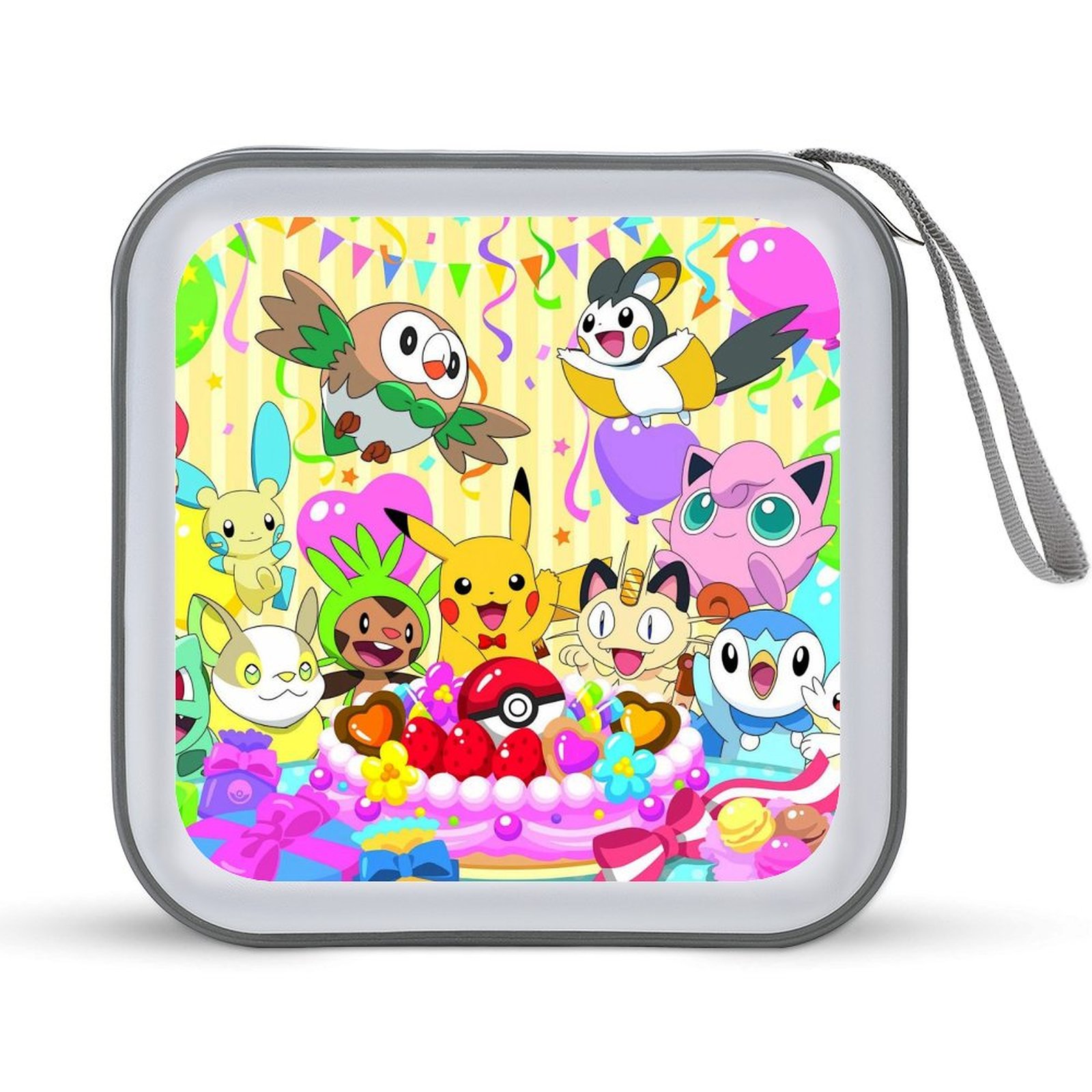 Pokemon-Pikachu Birthday Party CD Case, 40 Capacity VCD/DVD Case ...