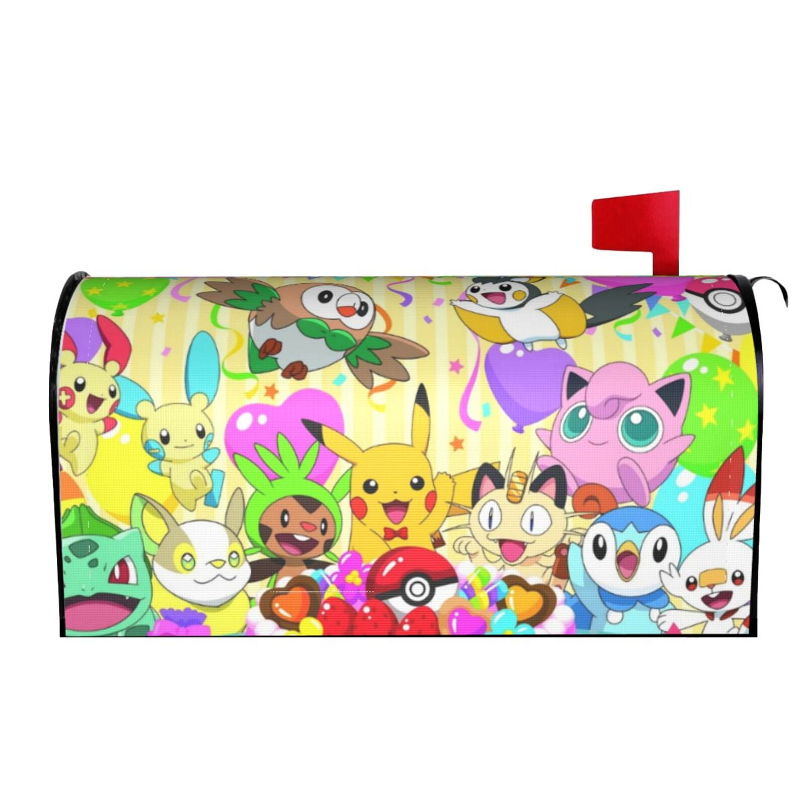 Pokemon-Pikachu Birthday Party Cartoon Character Mailbox Cover Magnetic ...