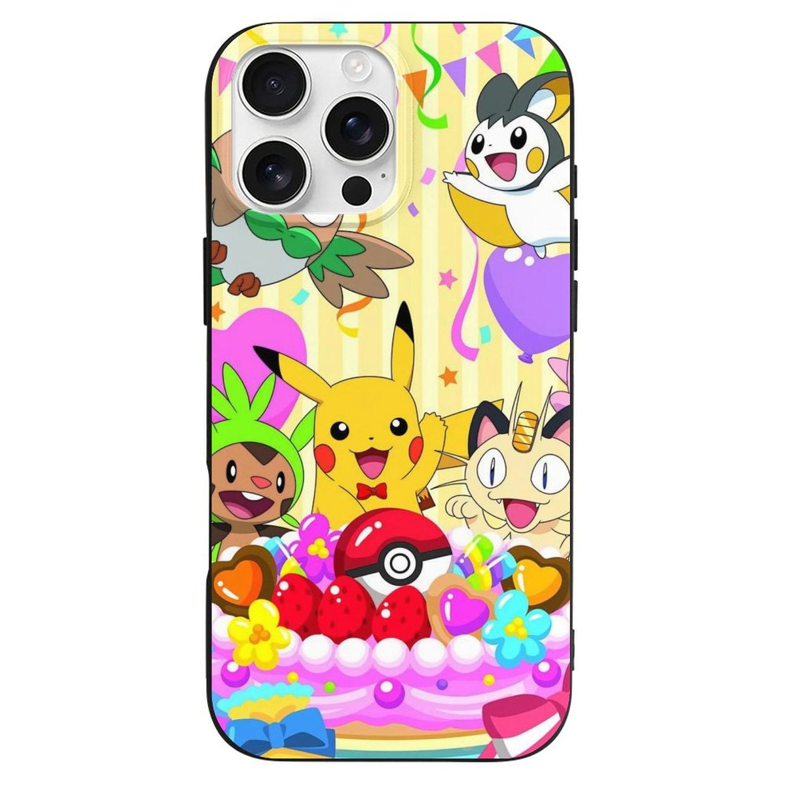 Pokemon-Pikachu Birthday Party Compatible with iPhone 16 Pro Max Case ...