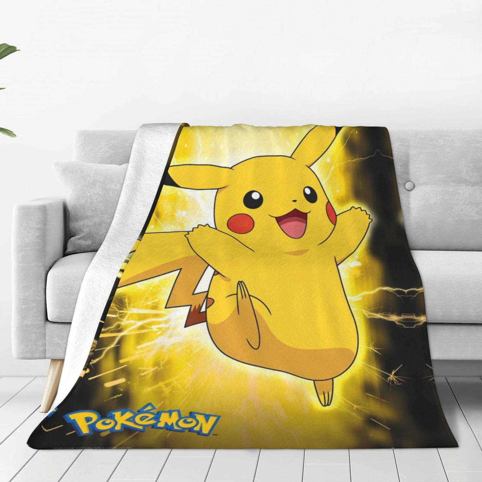 Pokemon Pikachu Blanket Cartoon Blanket Home Cute Blankets for Sofa Bed ...
