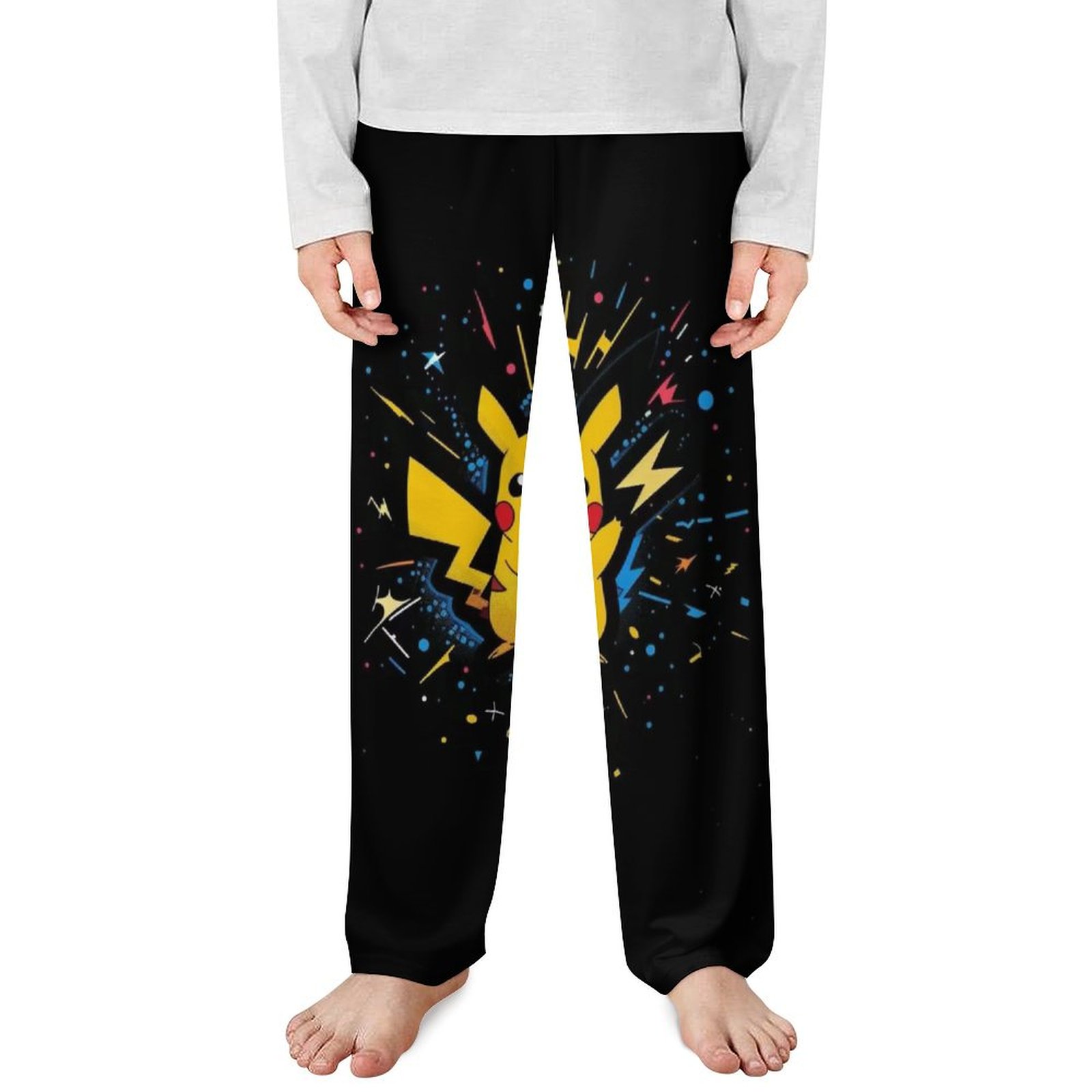 Pokemon Pikachu Boys Cartoon Straight Pajama Pants 120CM - Walmart.com
