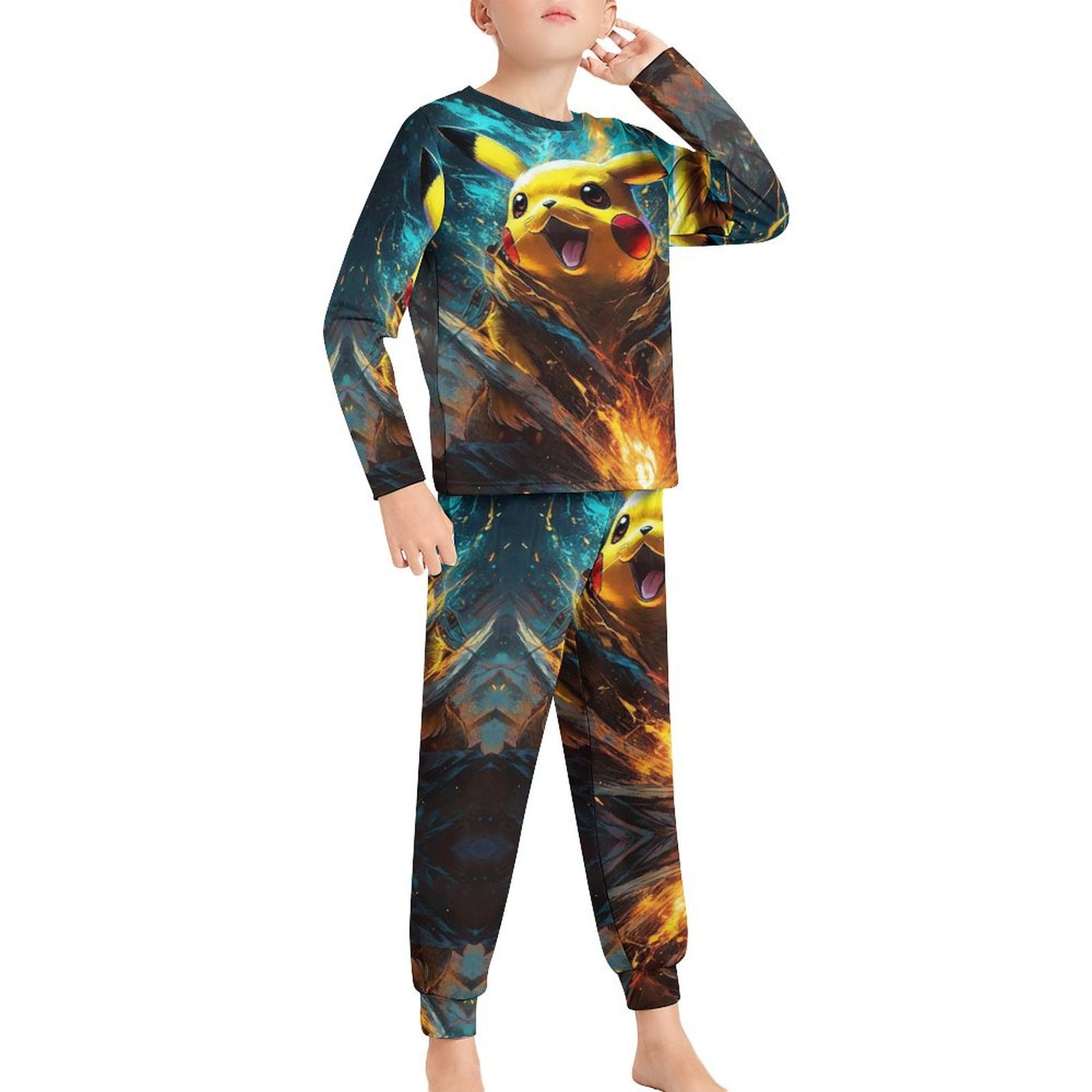 Pokemon Pikachu Boys Pajamas for Toddler Clothes Set Planet Train ...