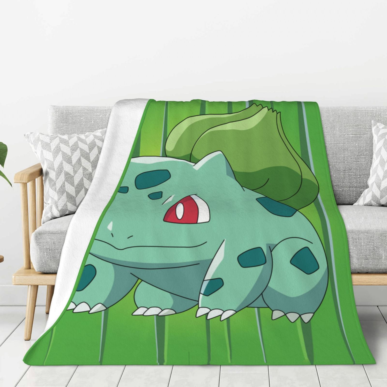 Pokemon- Pikachu Bulbasaur Blanket for Couch - Super Soft Cozy Blanket ...