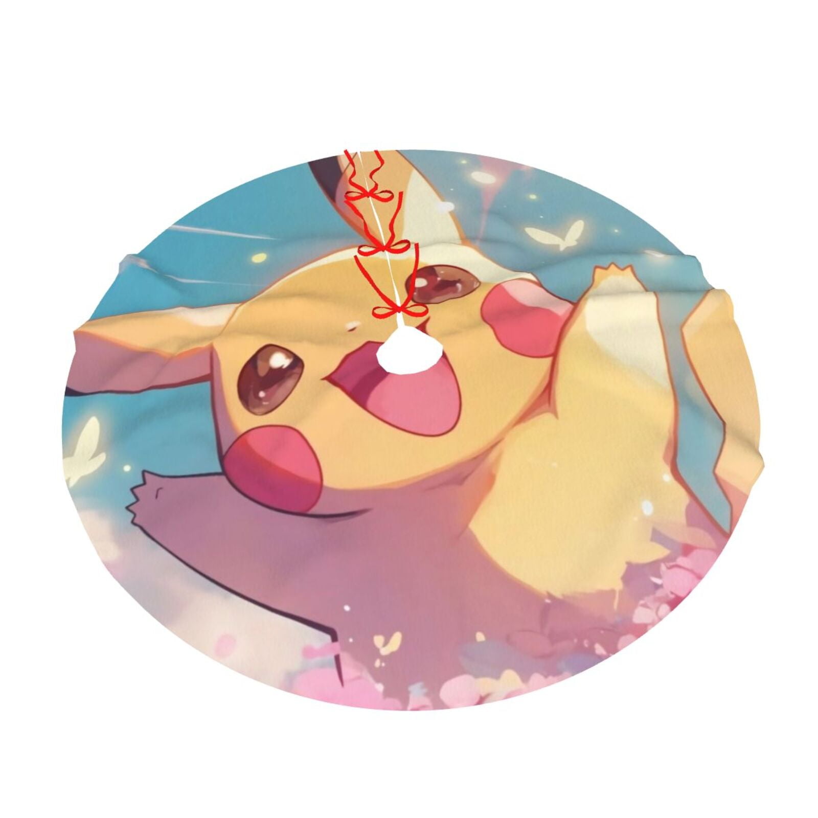 Pokemon- Pikachu Butterfly Christmas Tree Skirt,Pokemon- Pikachu ...