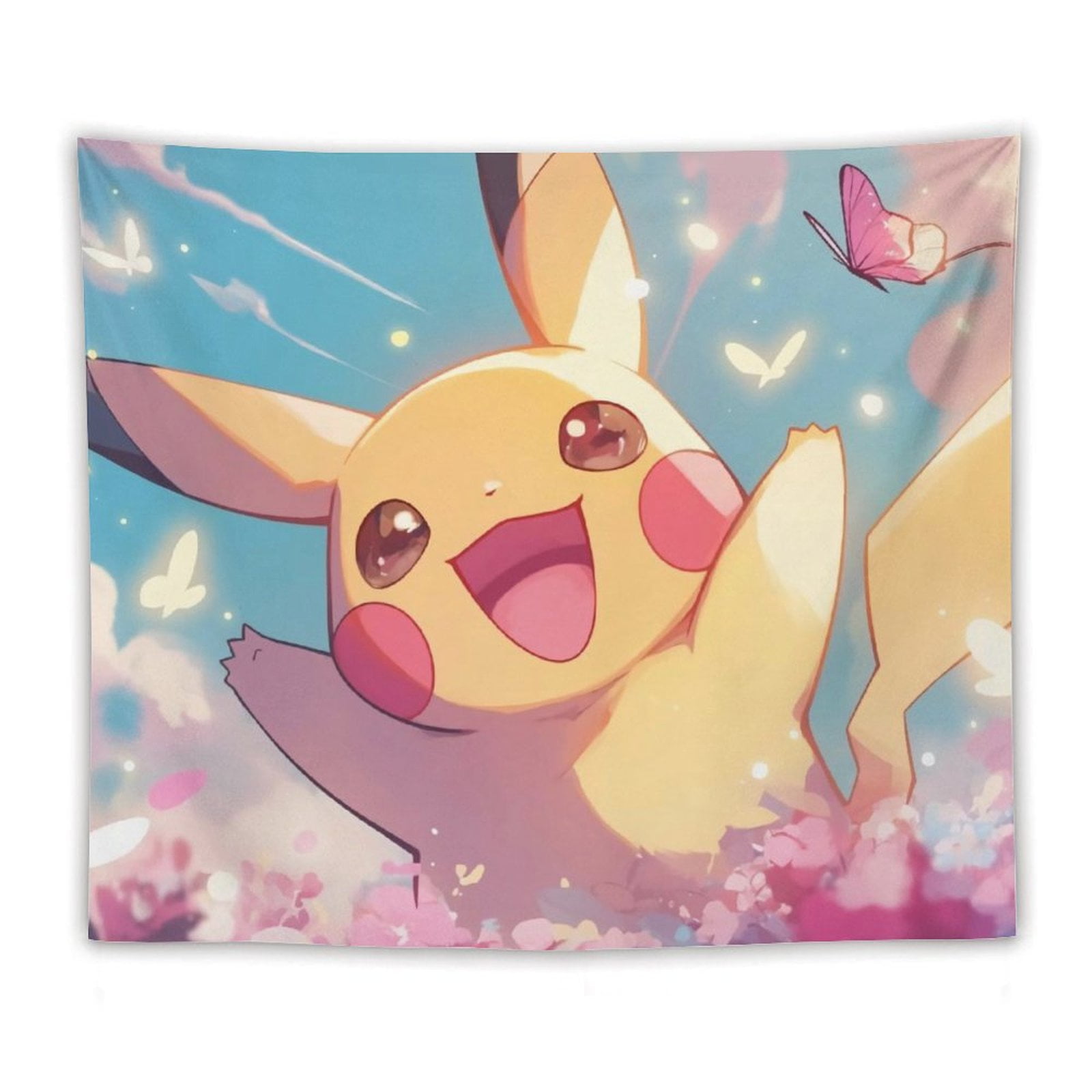 Pokemon-Pikachu Butterfly Tapestry,Pokemon-Pikachu Butterfly Poster for ...