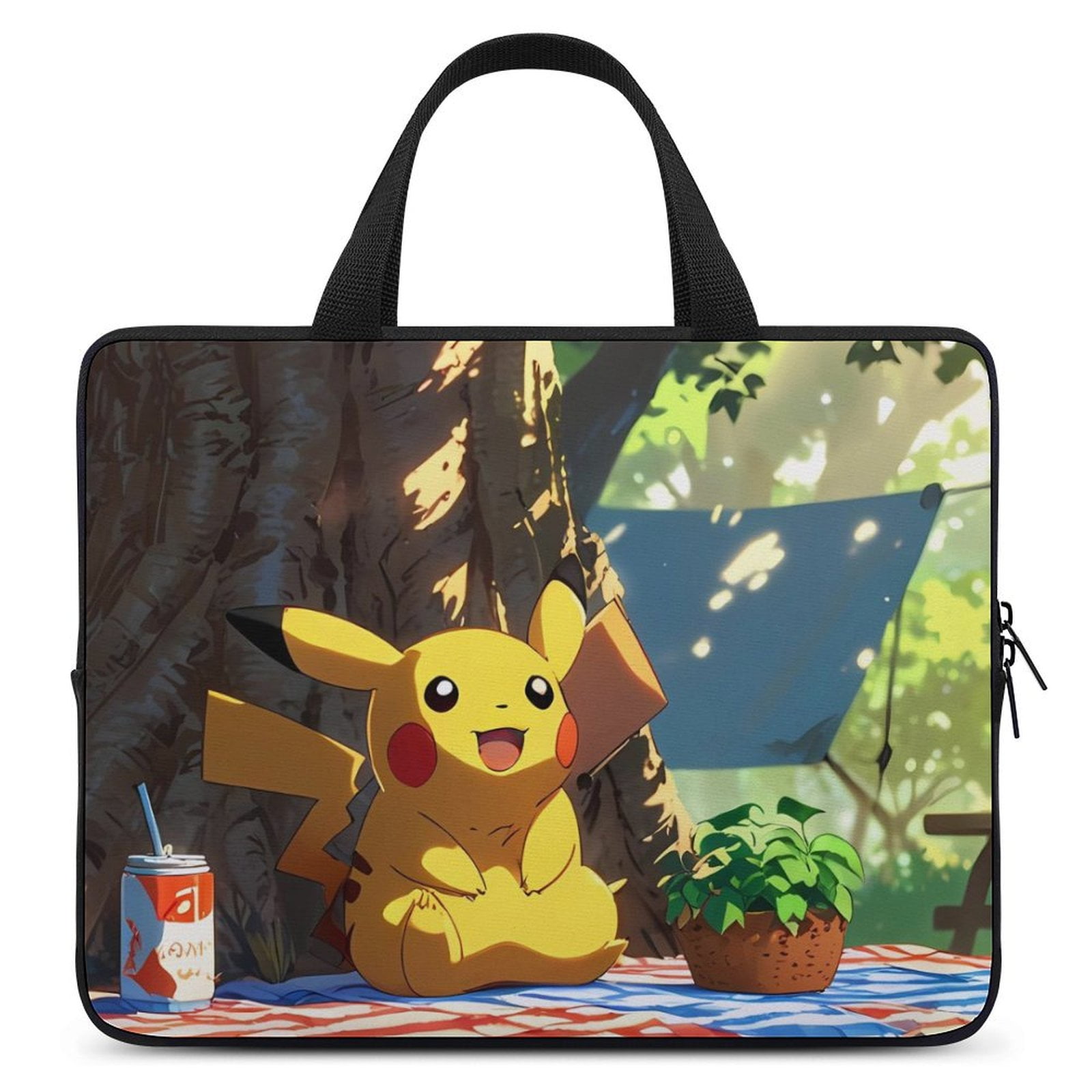 Pokemon-Pikachu Camping 12 Inch Laptop Bag,Expandable Computer Bag ...