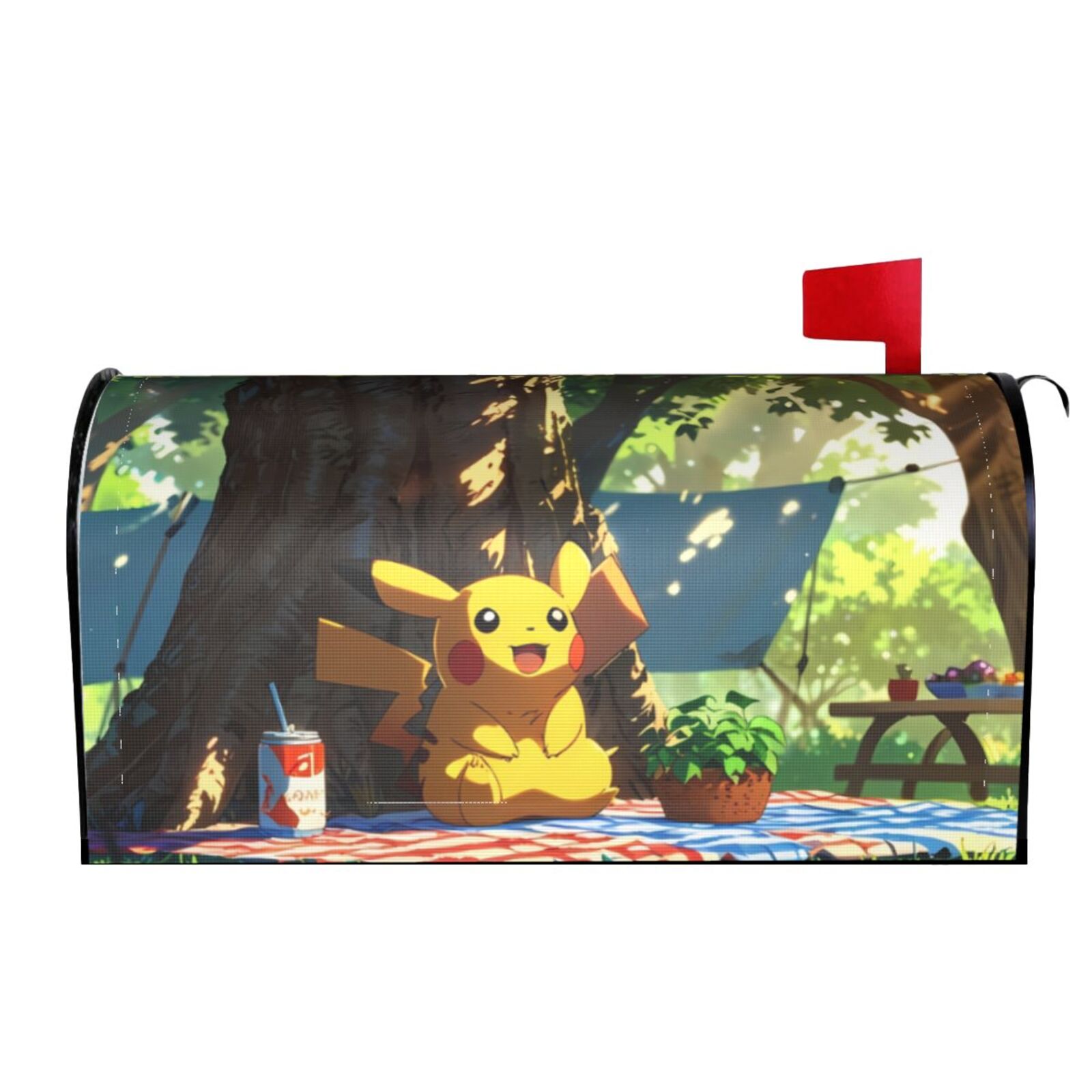 Pokemon-Pikachu Camping Cartoon Character Mailbox Cover Magnetic ...