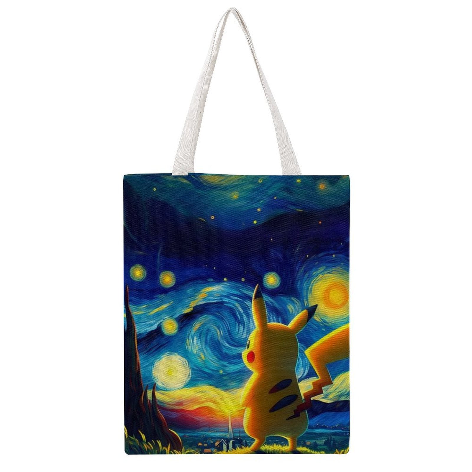 Pokemon Pikachu Canvas Tote Bag Beautiful Cute Shopping Tote Bag ...