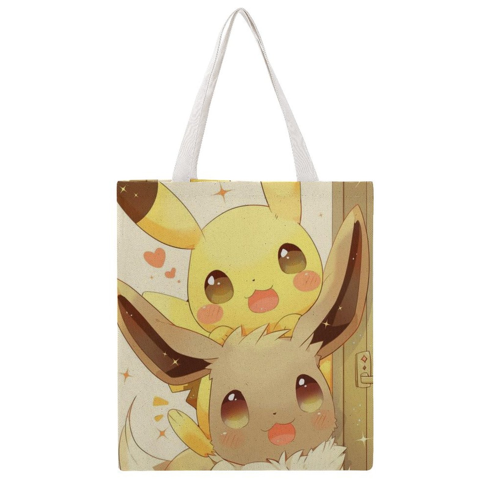Pokemon Pikachu Canvas Tote Bag Reusable Tote Shoulder Bag Casual Bag ...