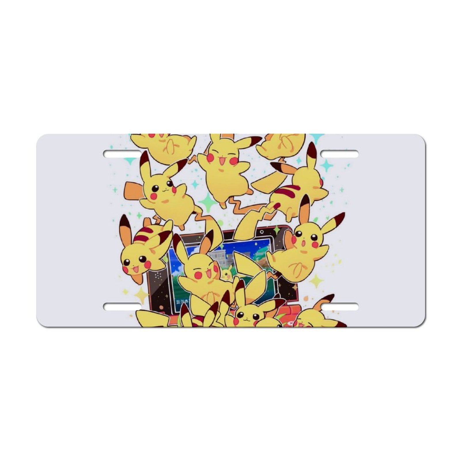 Pokemon_Pikachu Car License Plate Cute Anime License Plate Covers ...