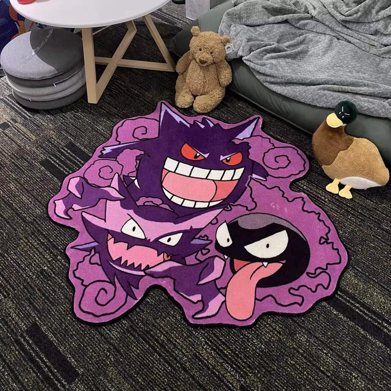 Pokemon Pikachu Carpet Cartoon 3D Irregular Gengar Charizard Snorlax ...