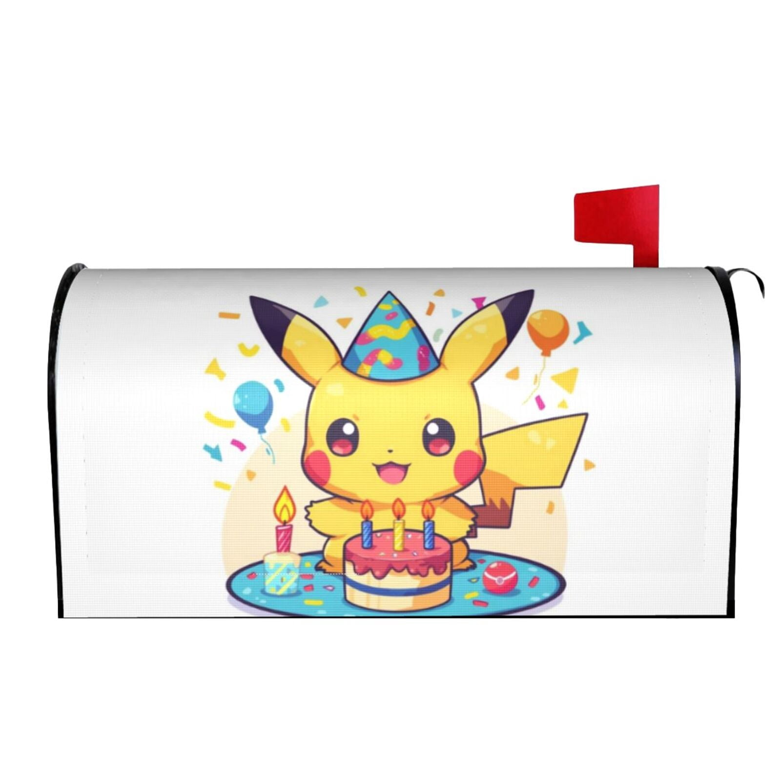 Pokemon Pikachu Cartoon Character Mailbox Cover Magnetic Standard Size ...