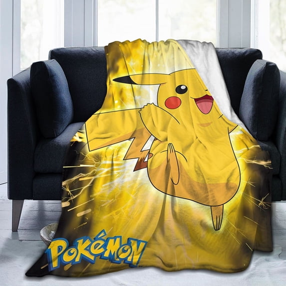 Pokemon Pikachu Cartoon Kids Bedding Ultra-Soft Micro Fleece Blanket ...