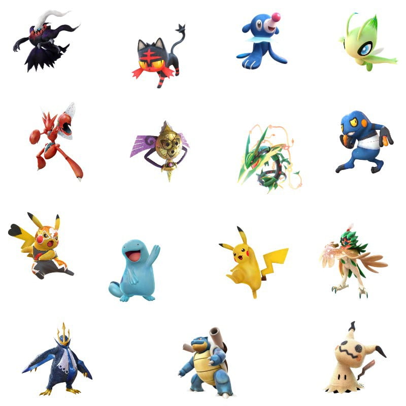 Pokemon Pikachu Cartoon Theme 3D Wall Decals,Bedroom、Living Room、and ...