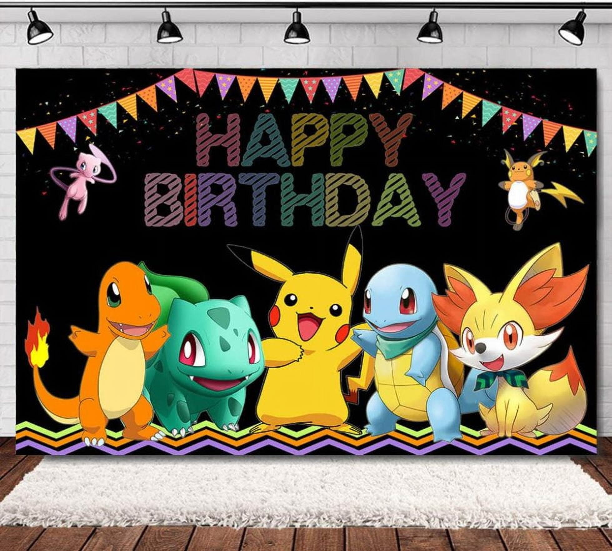 Customer reviews for Pokemon Pikachu Cartoon Theme Birthday Flag ...
