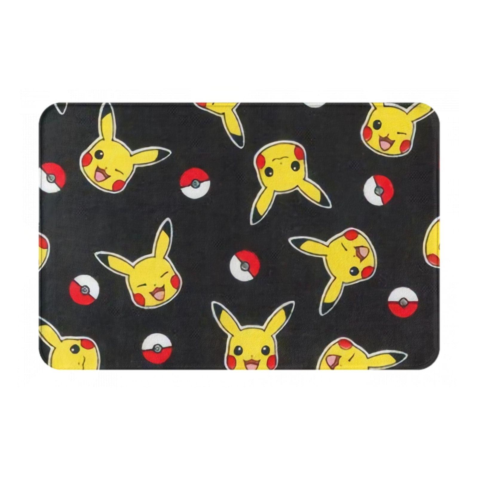 Pokemon-Pikachu Charizard Pokeball Bathroom Rugs 24x16,Extra Soft ...