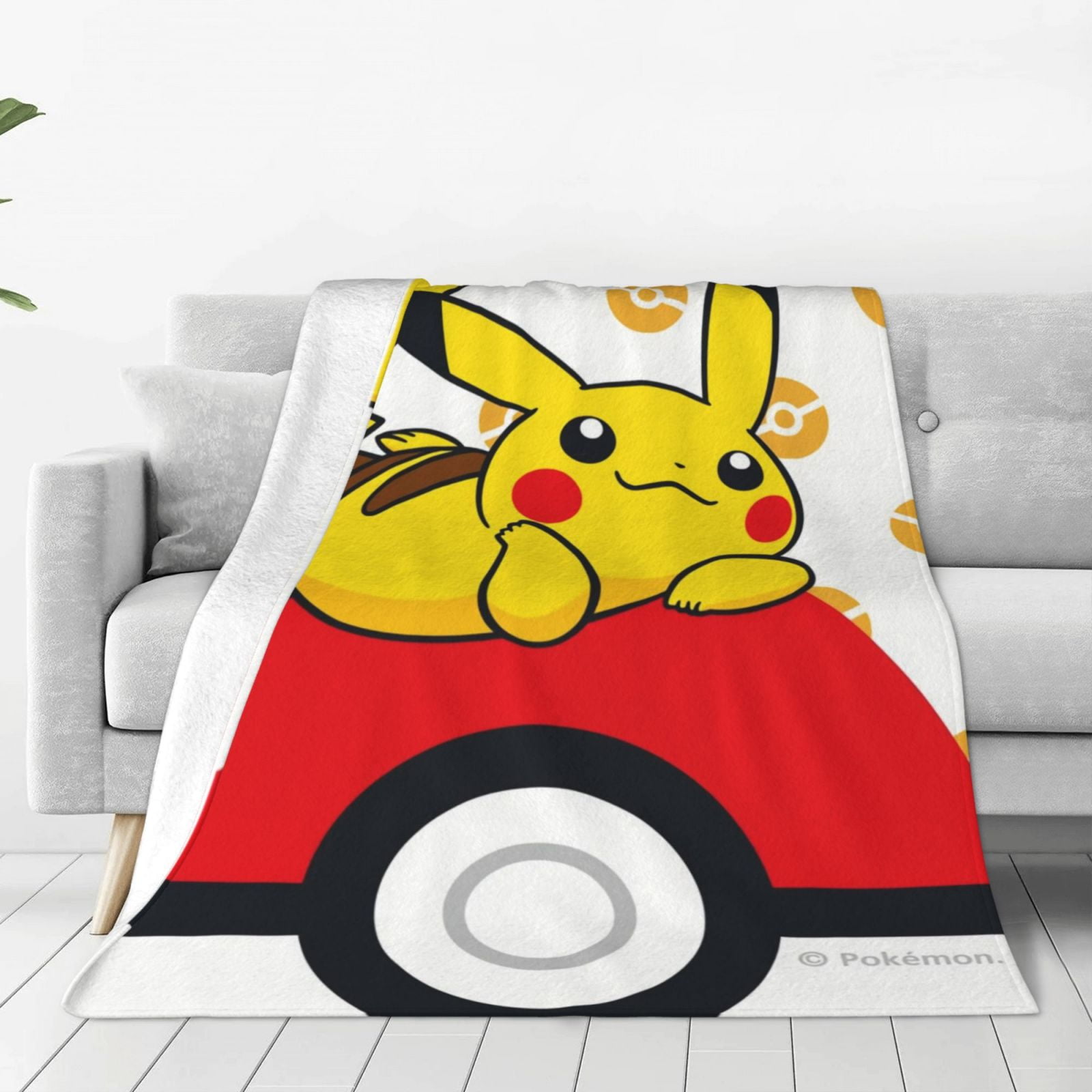 Pokemon-Pikachu Charizard Pokeball Blanket Cartoon Blanket Home Cute ...