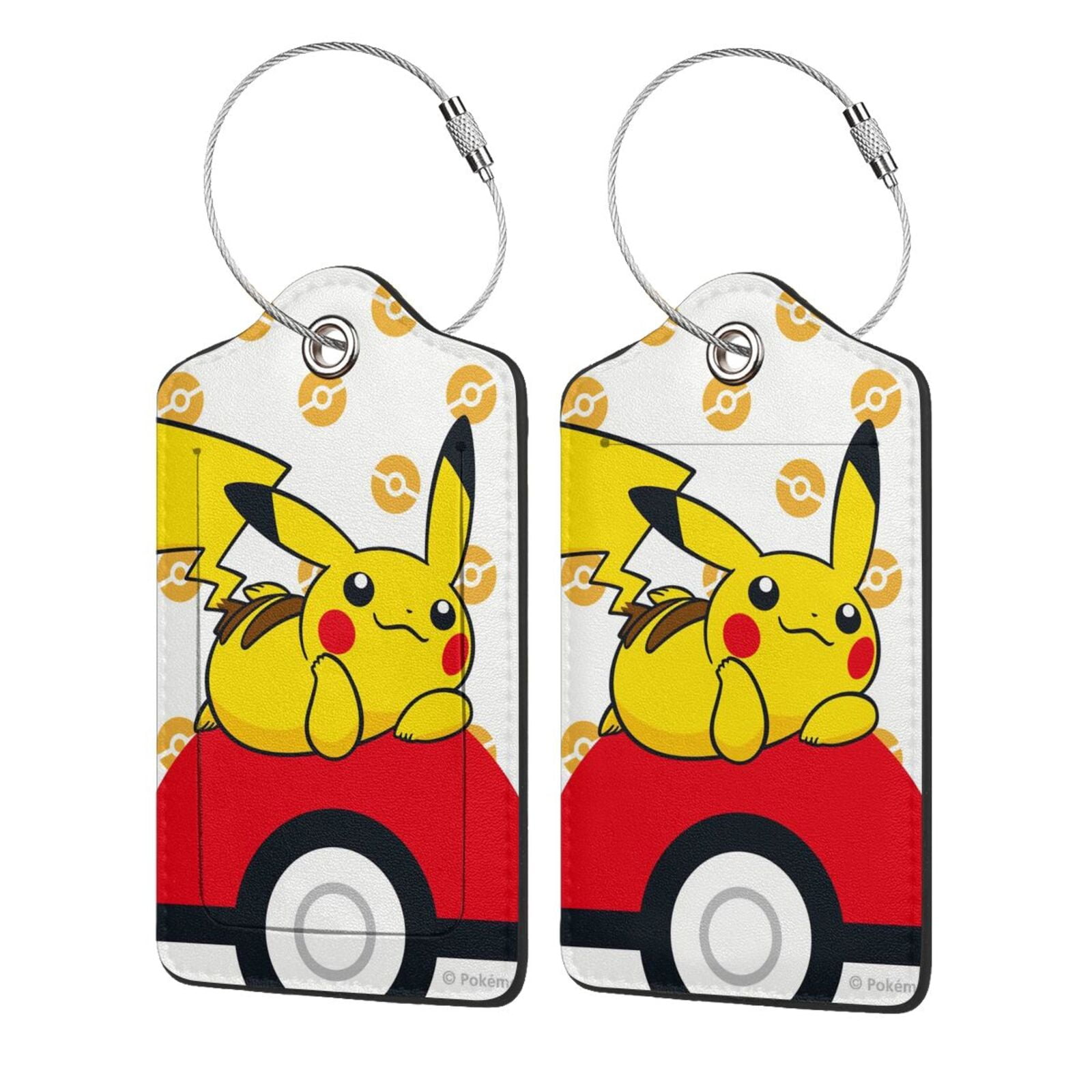 Pokemon-Pikachu Charizard Pokeball Luggage Tags for Suitcases Travel ID ...