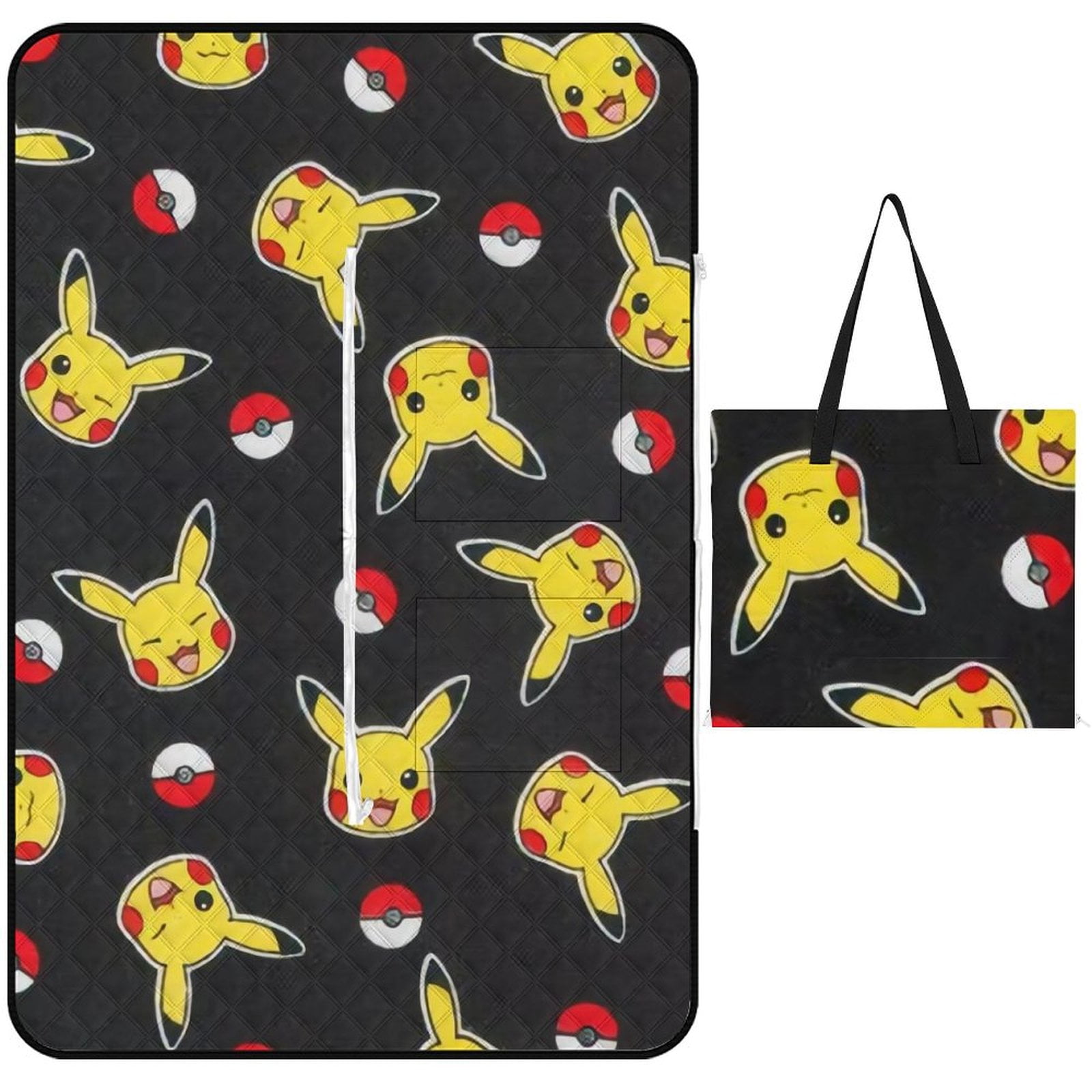 Pokemon-Pikachu Charizard Pokeball Picnic Blankets 59x39 Beach Blanket ...