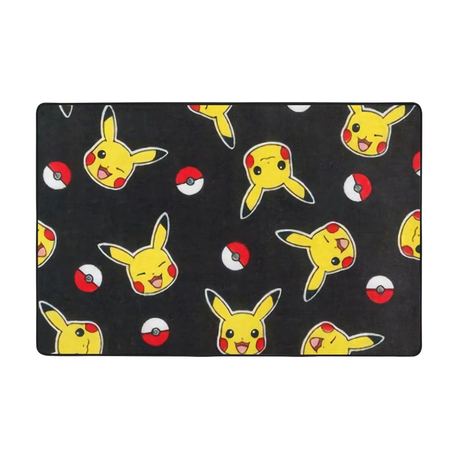 Pokemon-Pikachu Charizard Pokeball12 Gamer Rug Room Non-Slip Gaming Rug ...