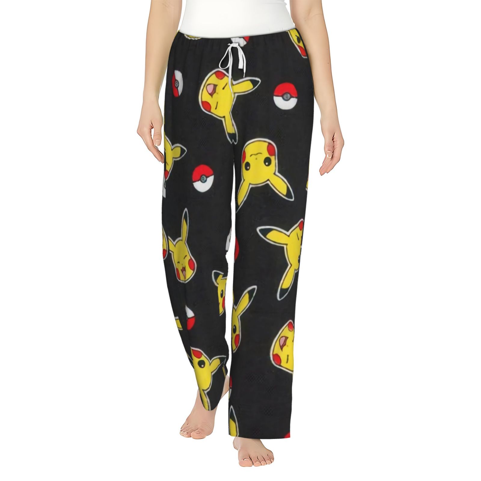 Pokemon-Pikachu Charizard Pokeball12 Women'S Pajama Pants，Soft Pajama ...
