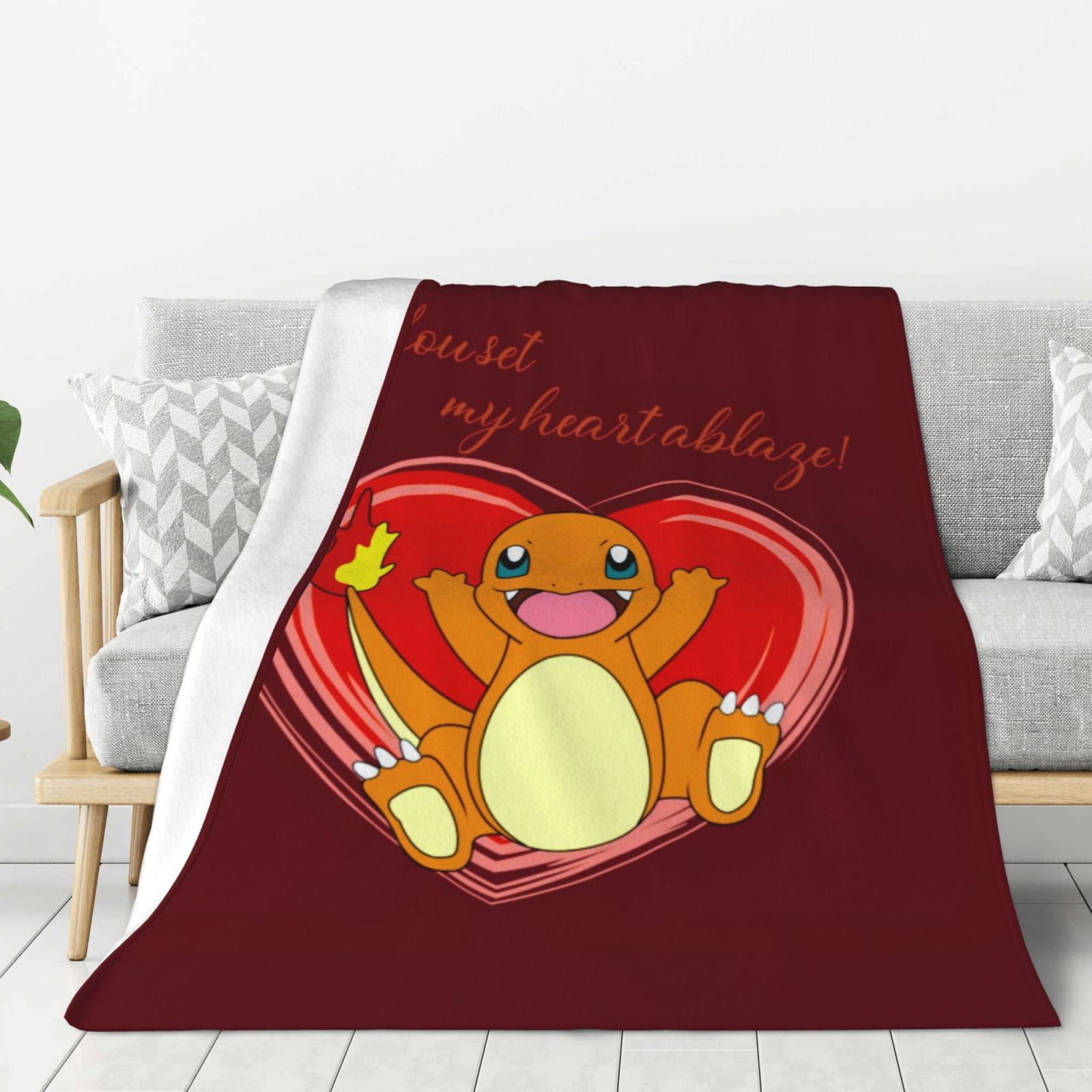 Pokemon- Pikachu Charmander Blanket,Throw Blanket for Kids and Adults ...
