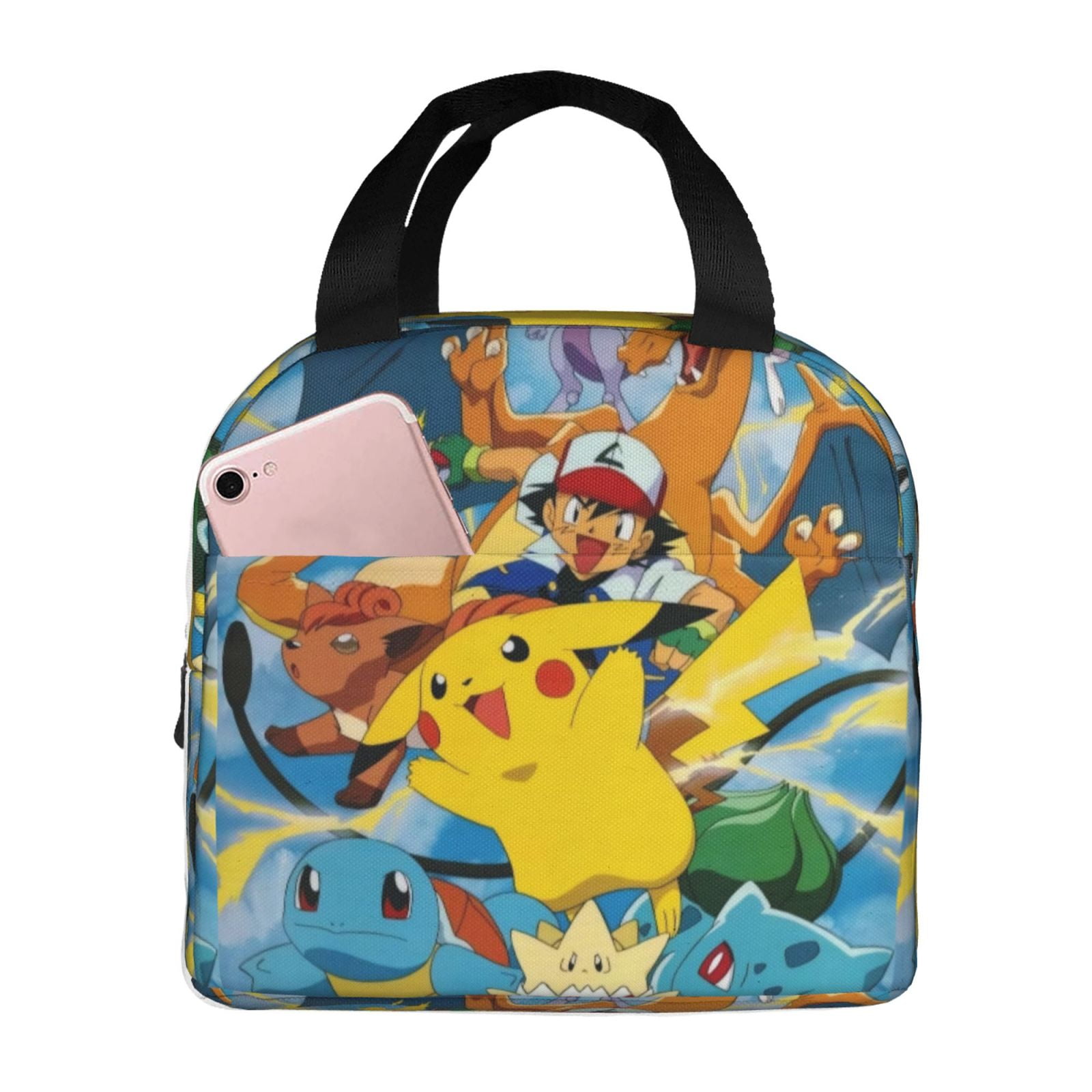 Pokemon Pikachu-Charmander Squirtle Bulbasaur Lunch Box for Women Men ...