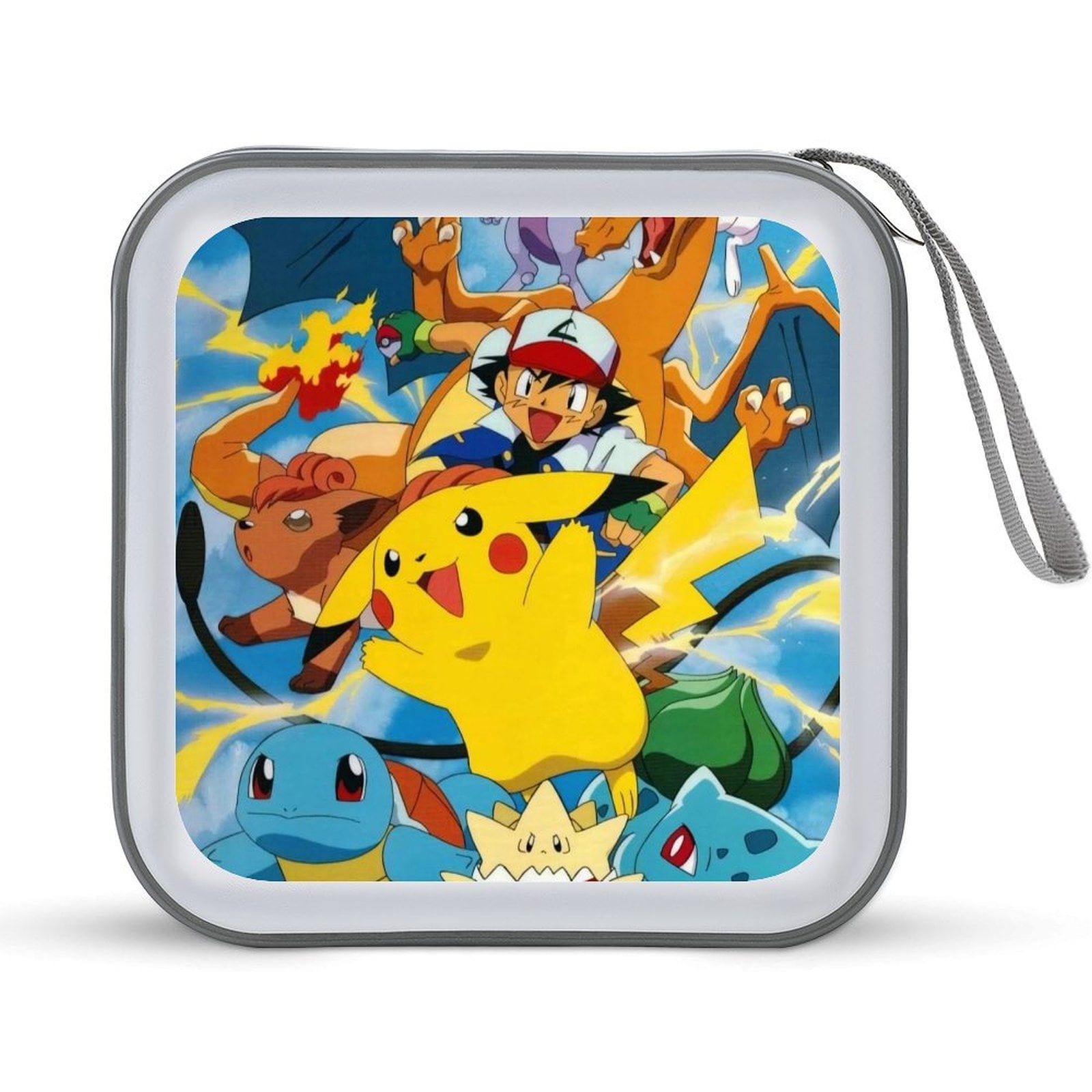 Pokemon Pikachu-Charmander Squirtle Bulbasaur65 CD Case, 40 Capacity ...