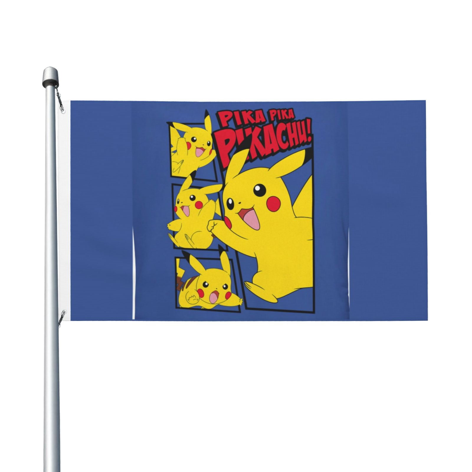 Pokemon Pikachu Comic Panels 3x5ft Face Flag Fade Proof Holiday Fall ...