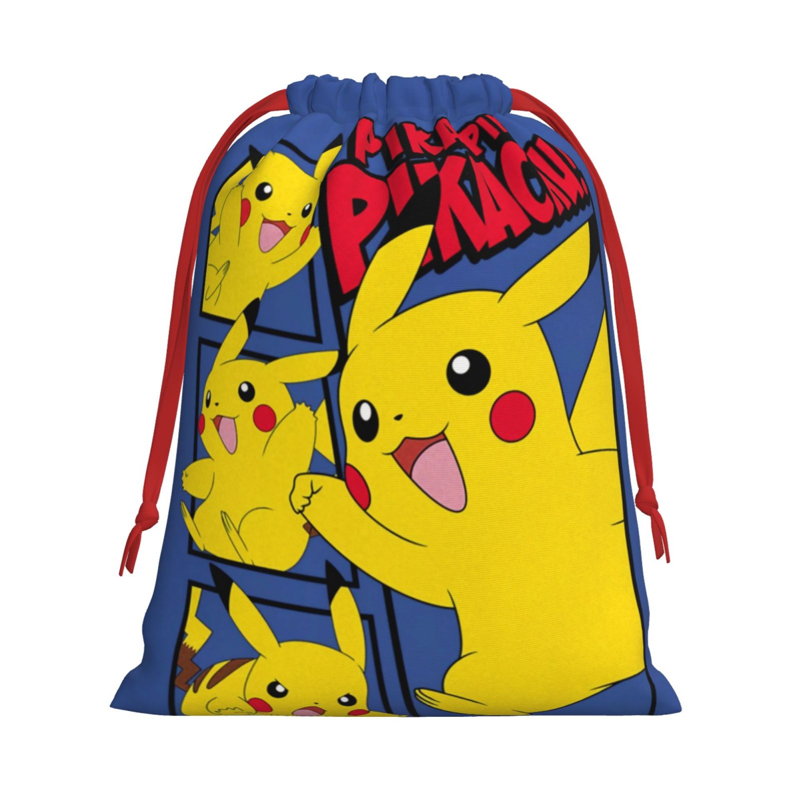 Pokemon Pikachu Comic Panels Drawstring Bag For Kids Adults Gifts ...