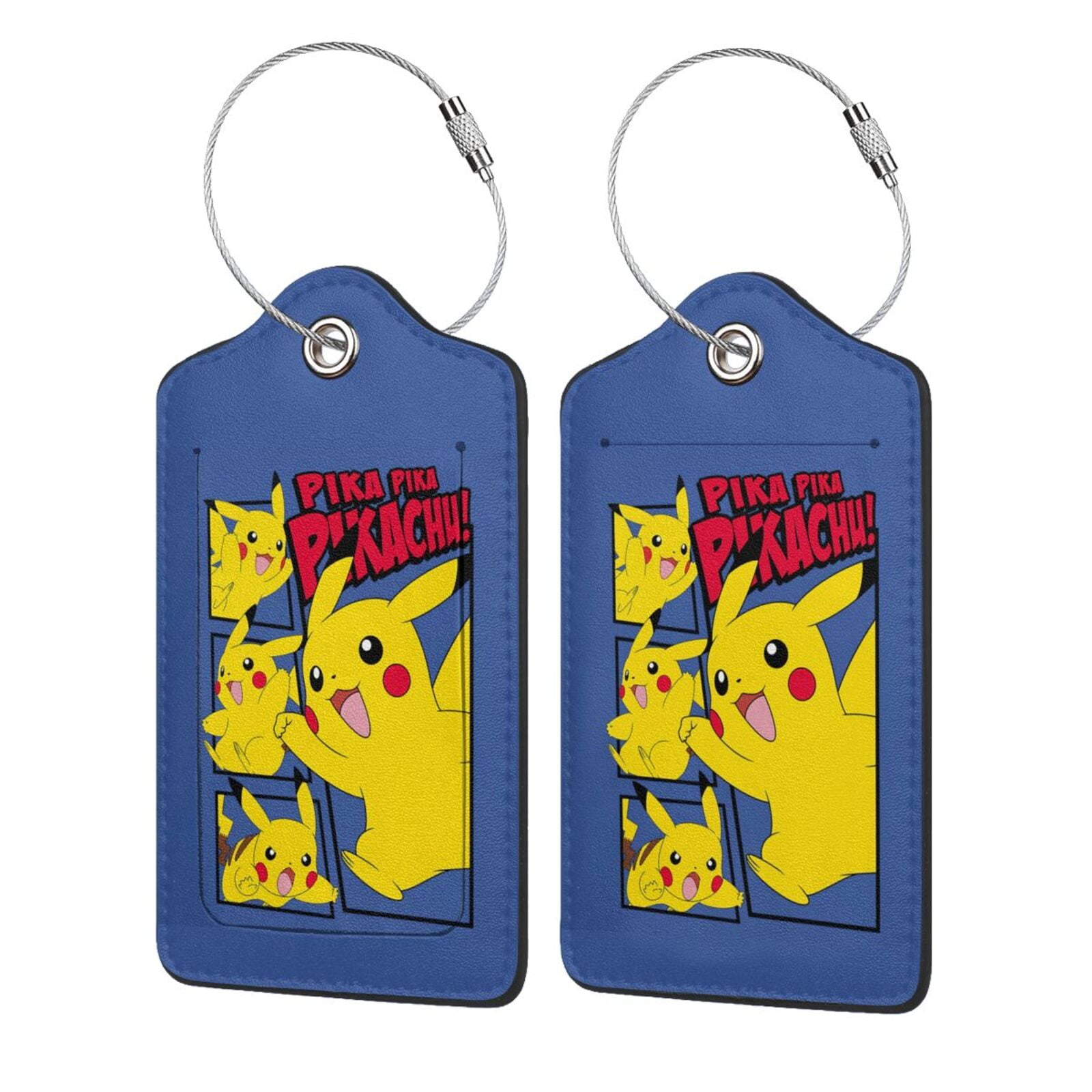 Pokemon Pikachu Comic Panels Luggage Tags for Suitcases Travel ID ...