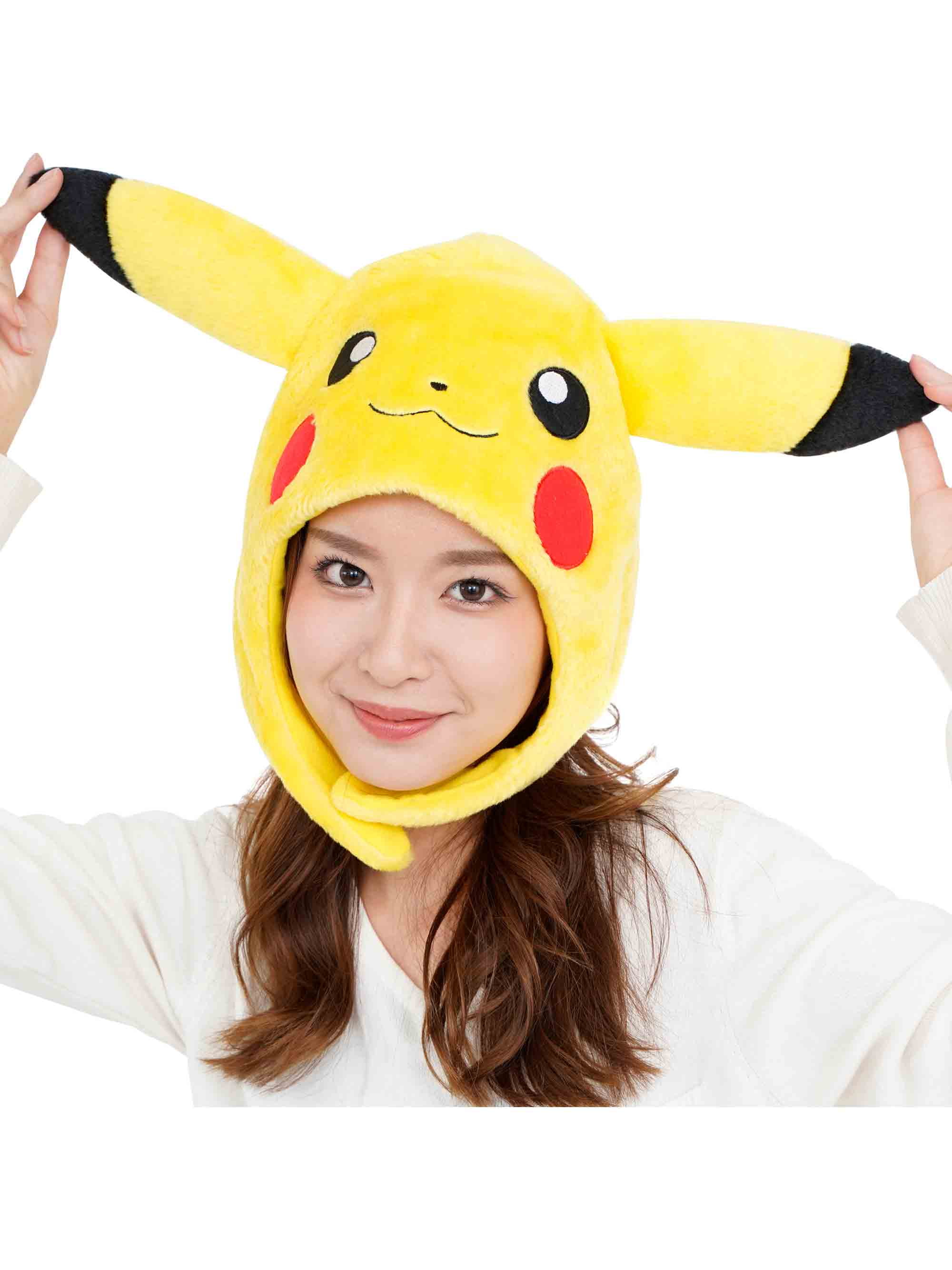 Pokemon Pikachu Cozy Costume Fluffy Beanie Hat - Walmart.com