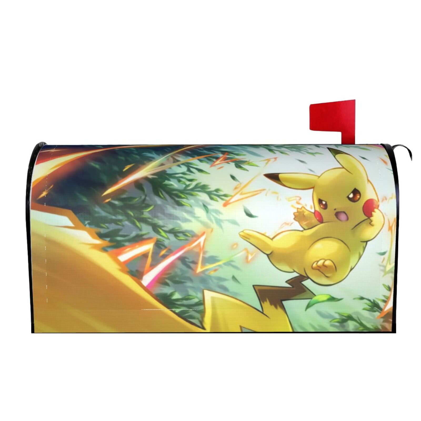 Pokemon-Pikachu Cracks A Joke Cartoon Character Mailbox Cover Magnetic Standard Size, Post ...