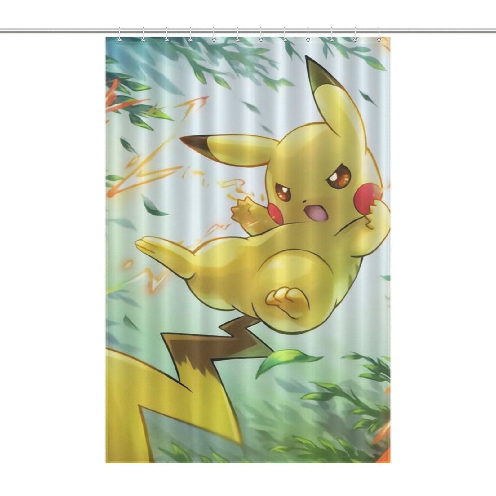 Pokemon-Pikachu Cracks A Joke Shower Curtain,Printing Polyester Shower ...
