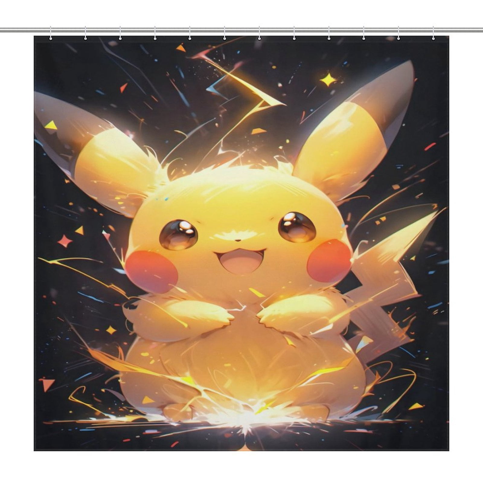Pokemon-Pikachu Cracks A Joke Shower Curtain,Shower Curtain Liner ...