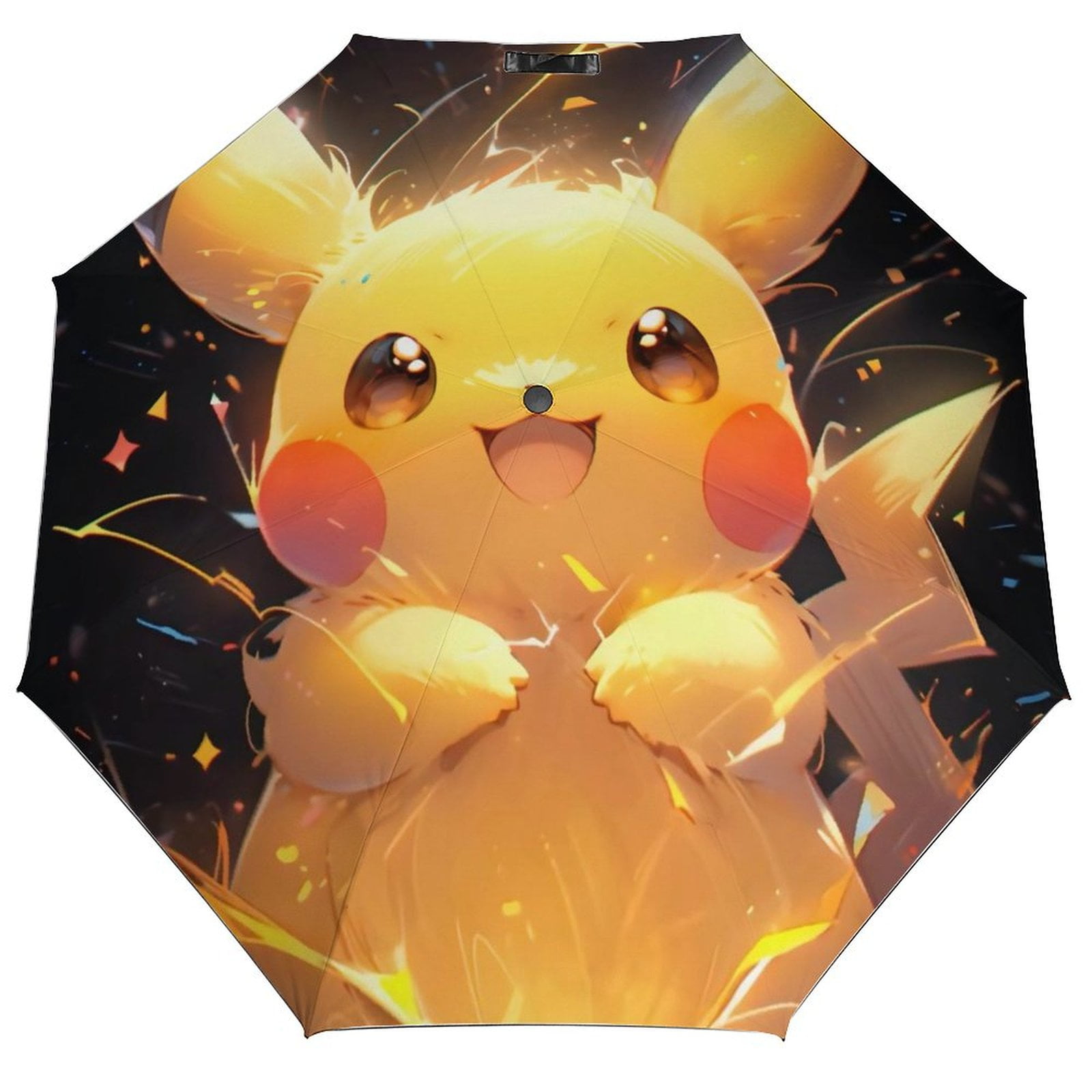 Pokemon-Pikachu Cracks A Joke2 Travel Automatic Folding Rain Umbrellas ...