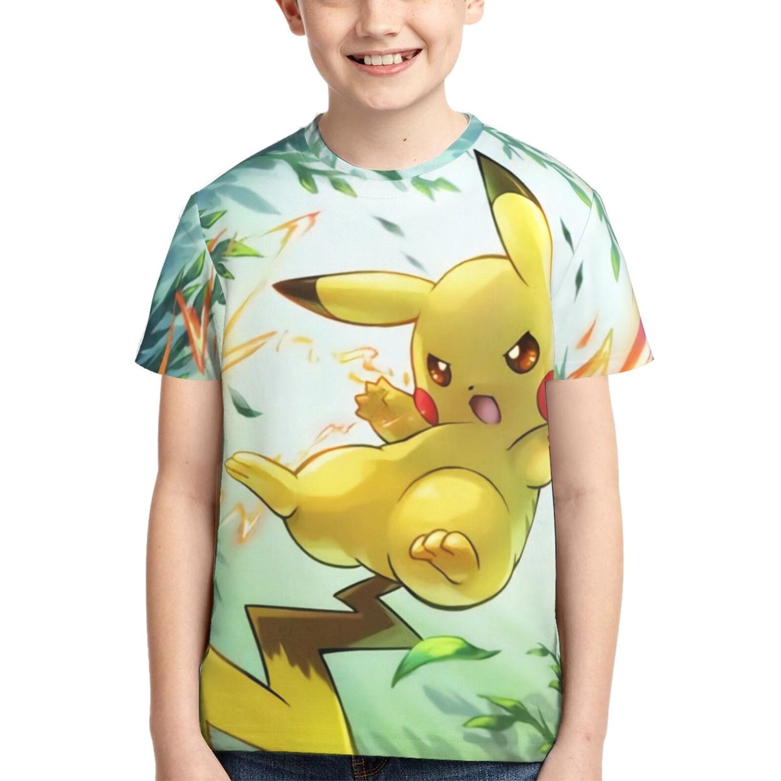 Pokemon-Pikachu Cracks a Joke T Shirt - Cotton Short Sleeve Graphic ...
