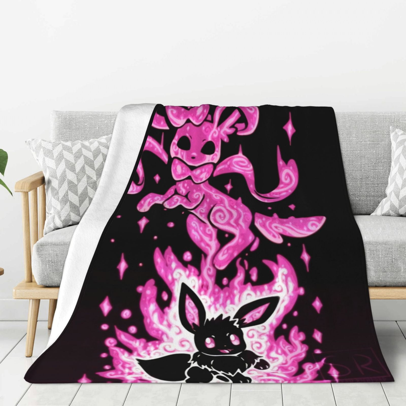 Pokemon- Pikachu Eevee evolutions Blanket,Throw Blanket for Kids and ...